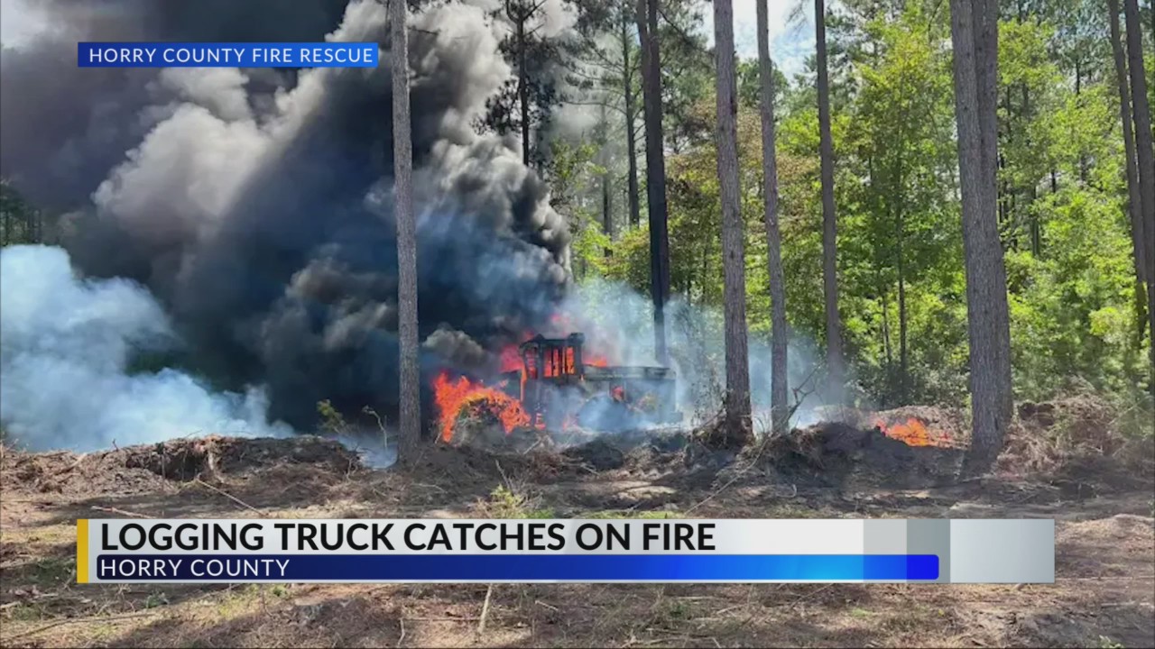 Horry County crews contain logging truck fire outside of Conway – WBTW