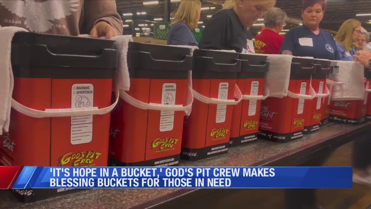 ‘It’s a bucket of hope,’ God’s Pit Crew Makes blessing buckets after ...