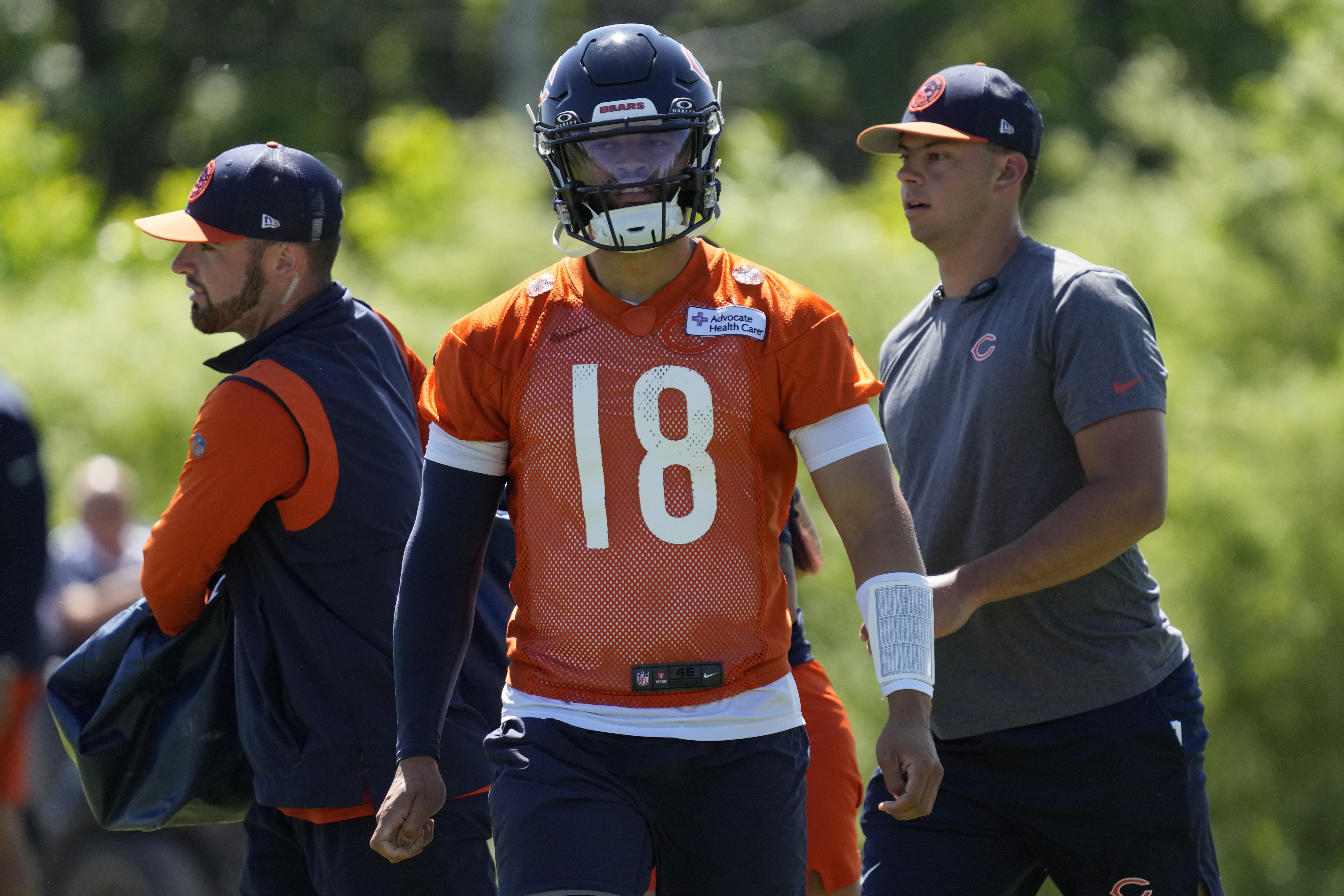 ‘Just finding the green line’: Caleb Williams confident in his progress ...