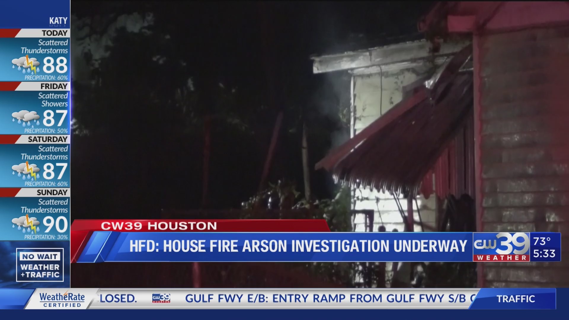 HFD investigate house fire arson | CW39 Houston – CW39 Houston