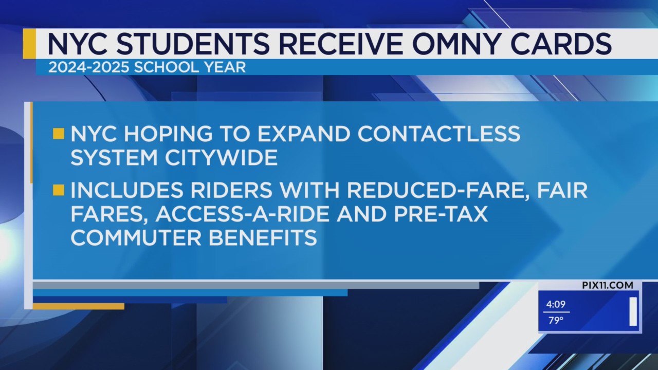 NYC students to get OMNY cards for the 2024 school year – PIX11