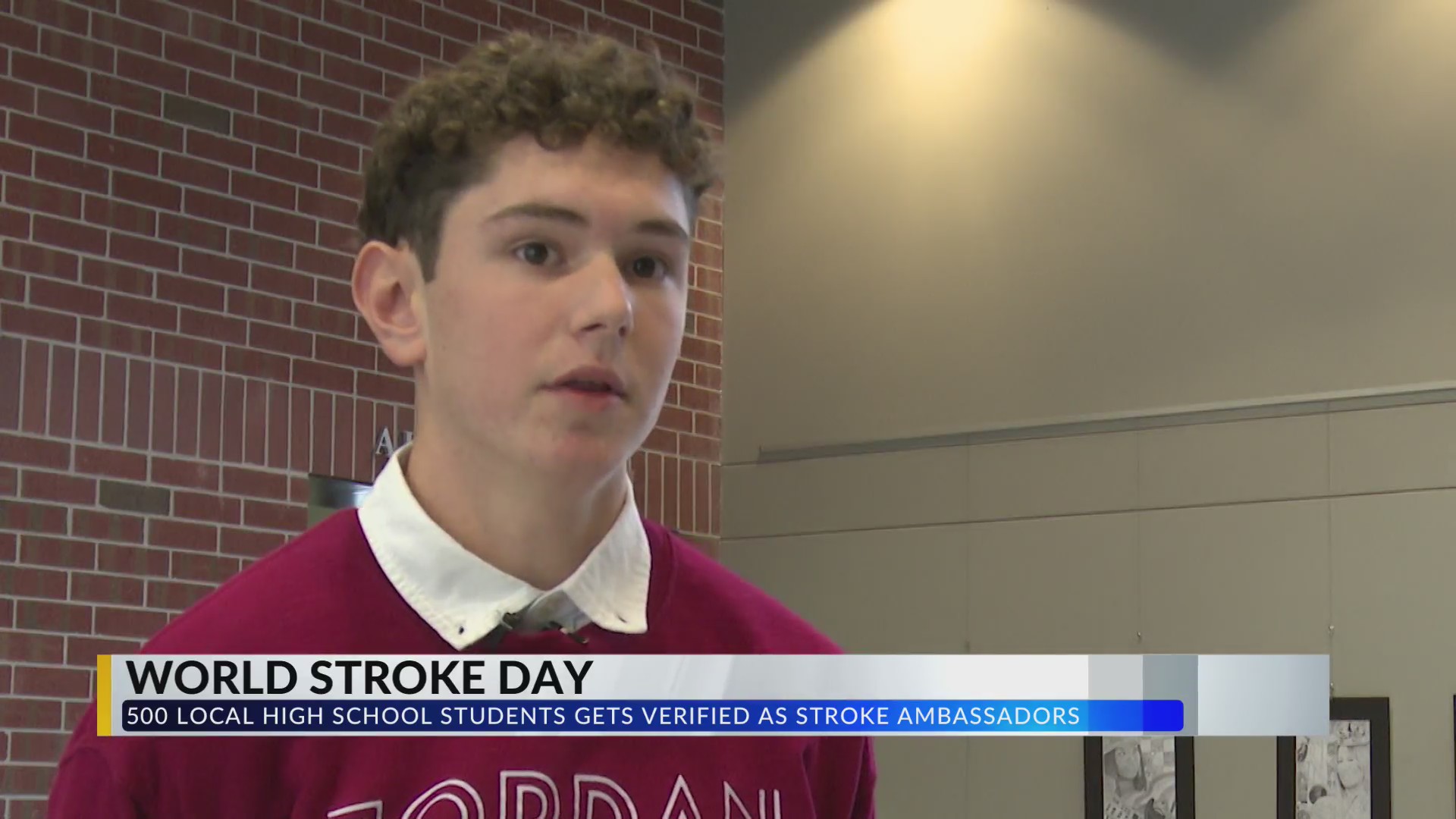 World Stroke Day Students Become Stroke Ambassadors Wrbl