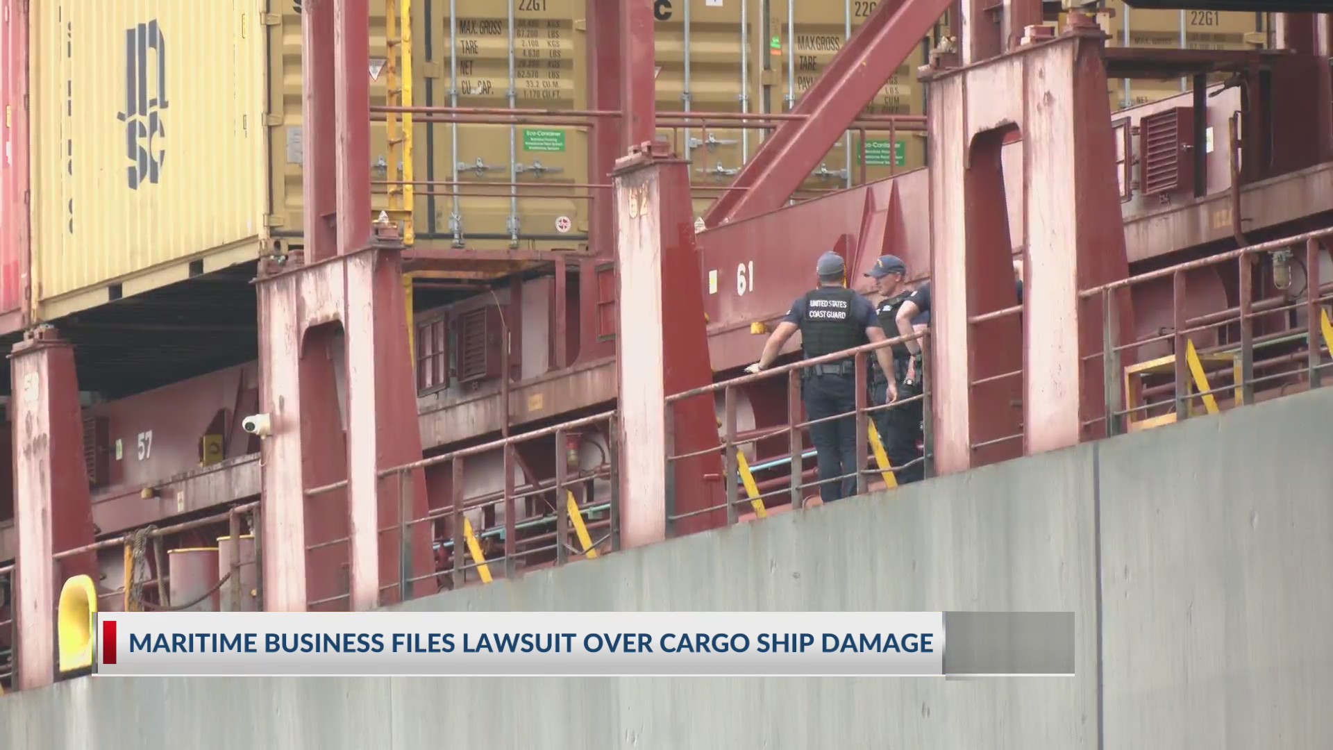 Maritime business files lawsuit against wayward cargo ship over damage ...