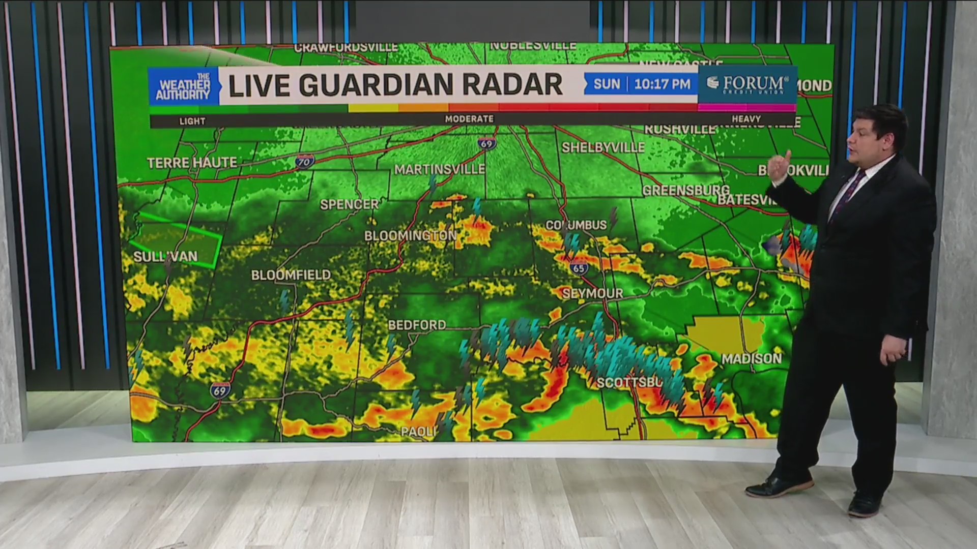 Heavy t-storms possible in central Indiana Sunday night – Fox 59