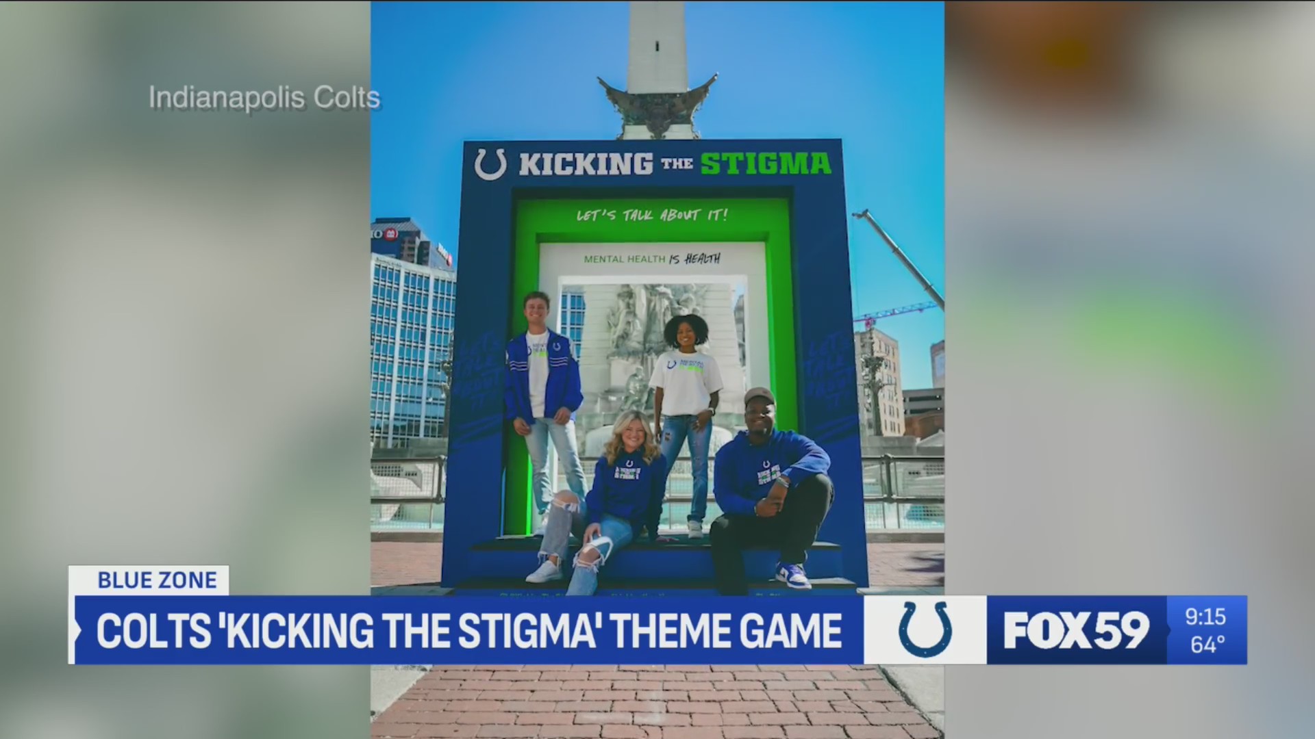 Colts ‘Kicking the Stigma’ Theme Game – Fox 59