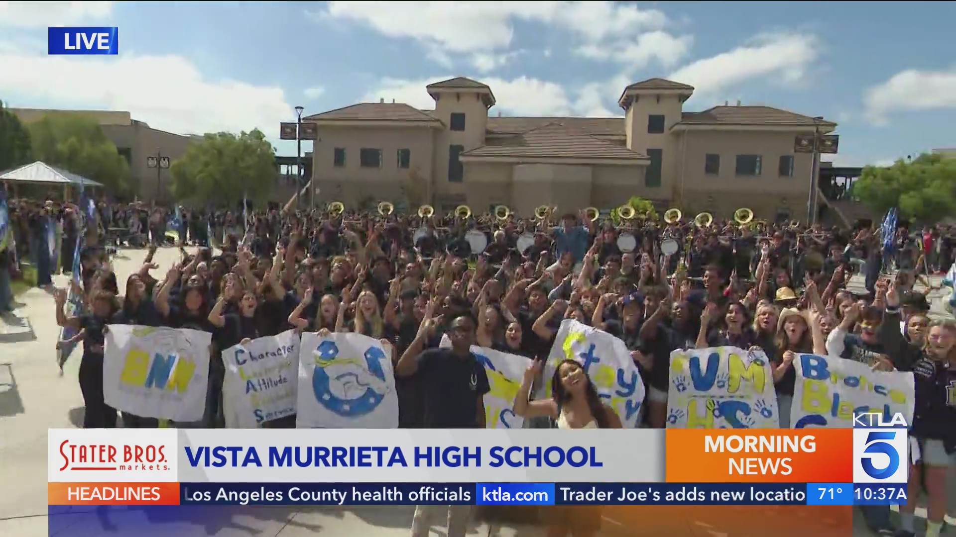 School Spirit Spotlight: Vista Murrieta High School (10 a.m.) – KTLA
