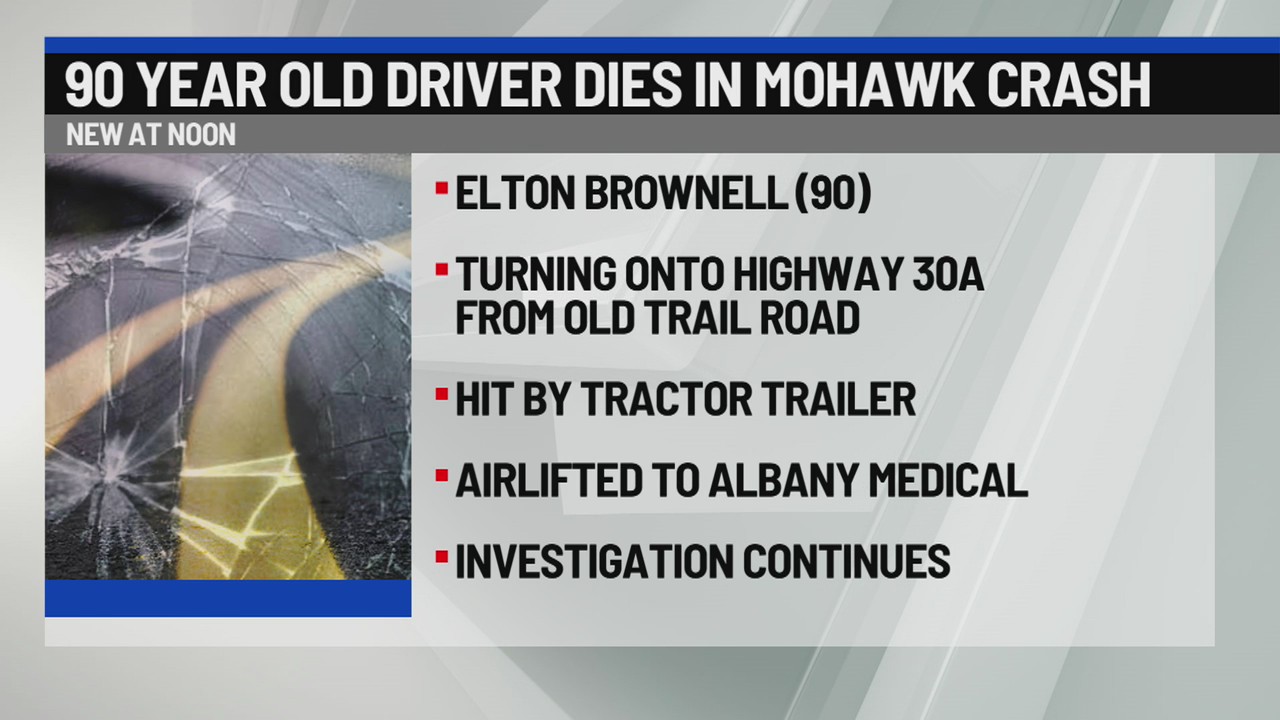90-year-old driver dies in Mohawk crash – NEWS10 ABC