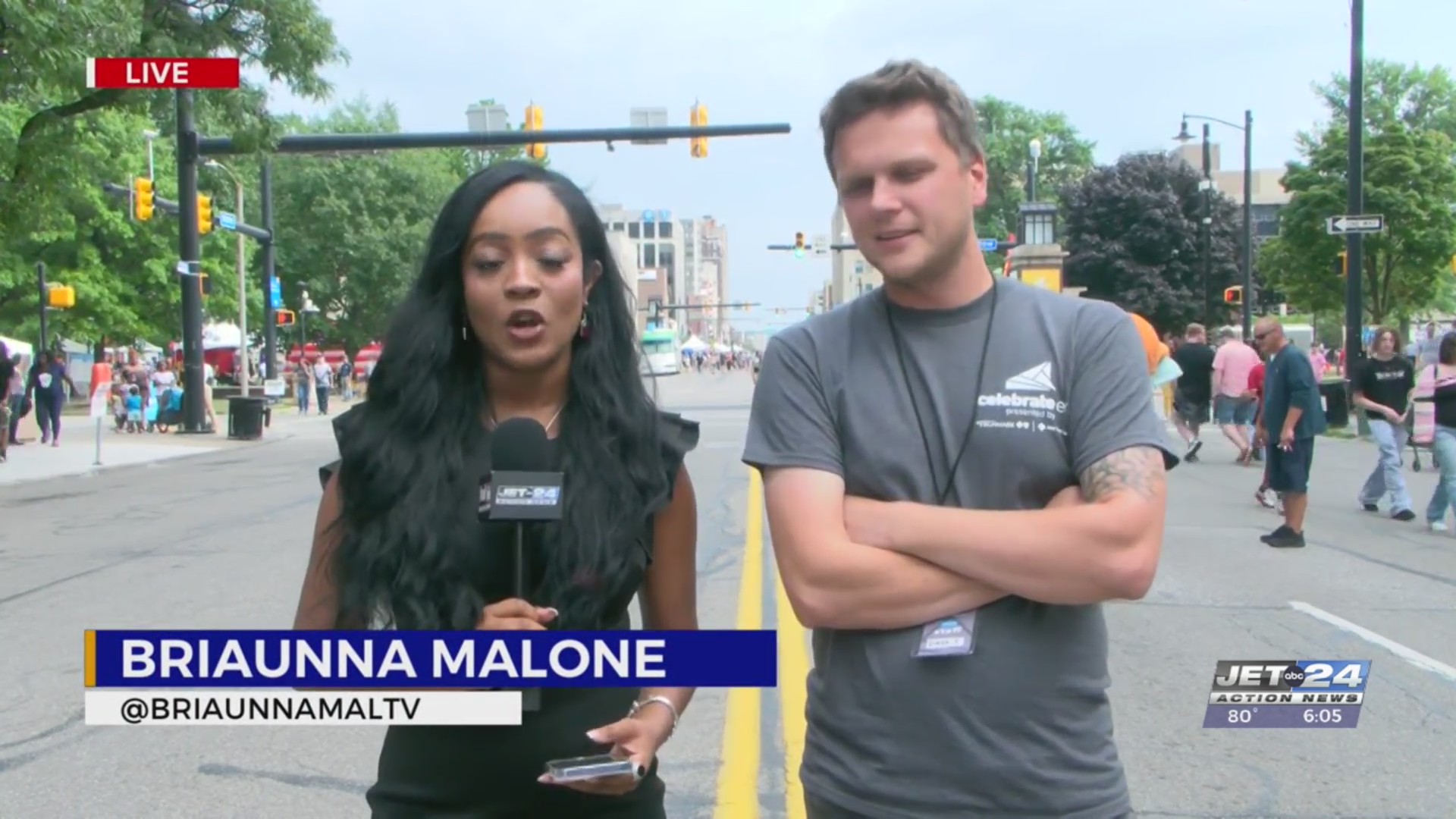 WATCH: Briaunna Malone live at the start of Celebrate Erie 2024 6 p.m ...