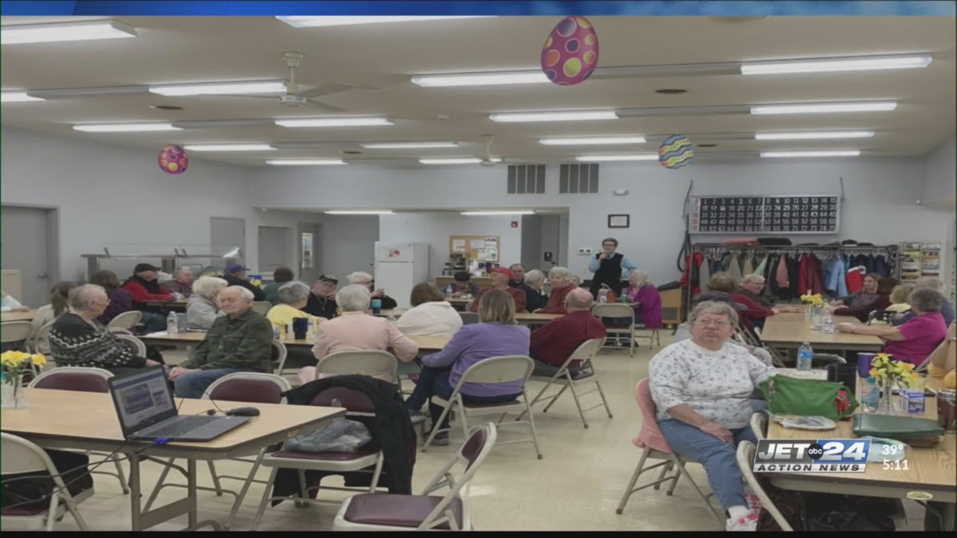 JET 24/FOX 66 Meteorologist Tom Atkins visits Union City Senior Center ...