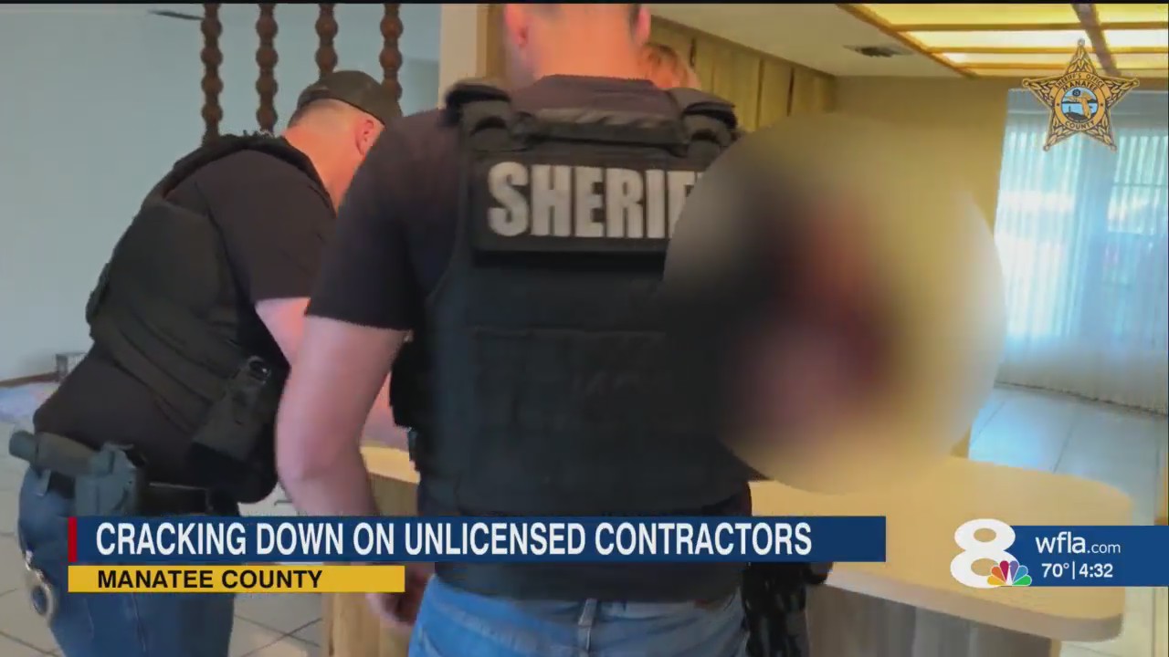 Undercover operation cracks down on unlicensed contractors in Manatee ...