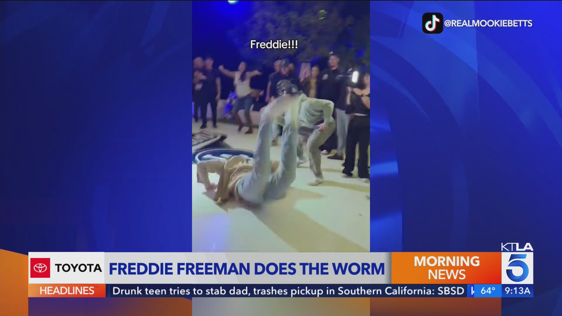 Freddie Freeman shows up and shows out on the dance floor – KTLA