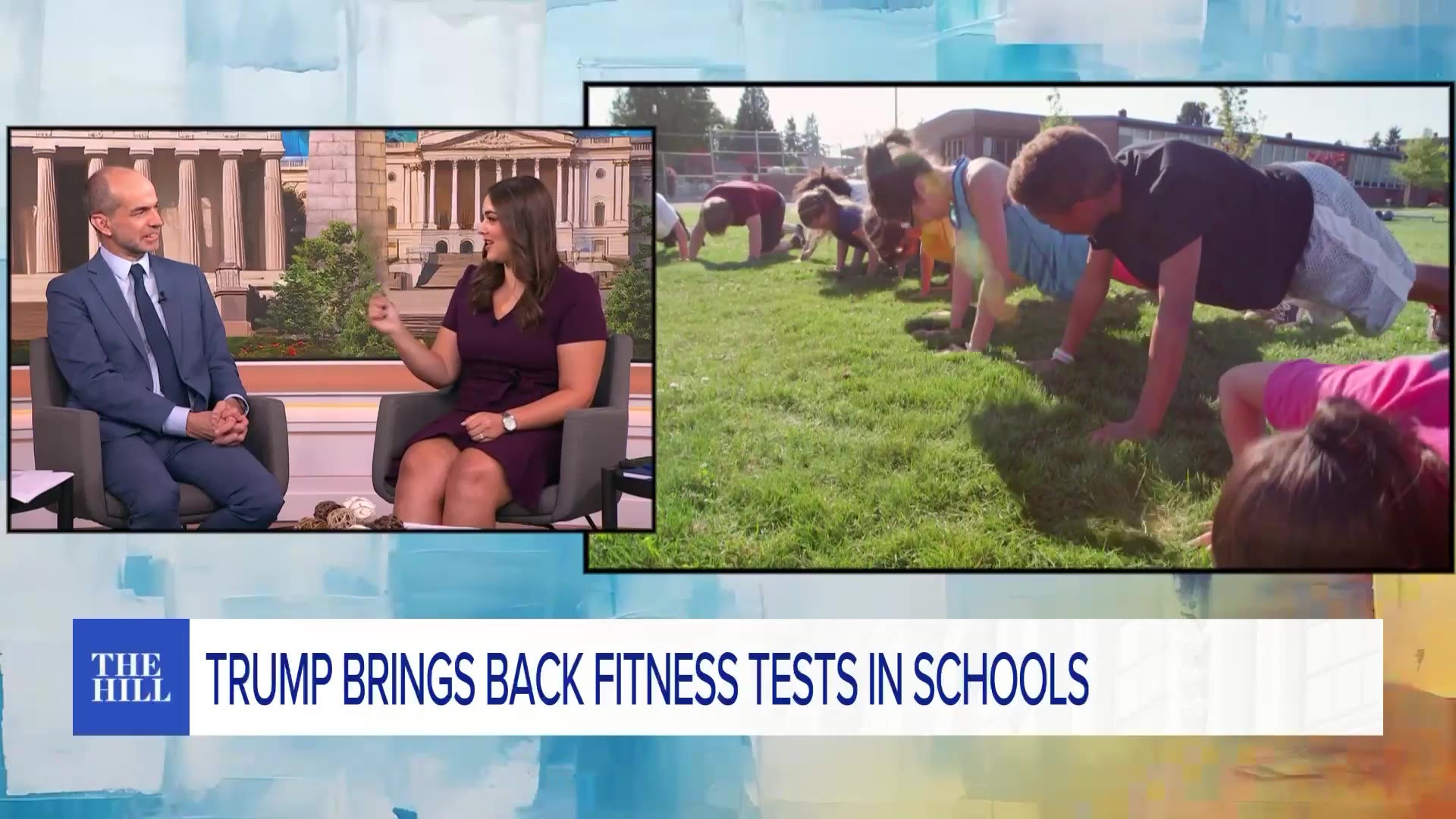 Trump Revives Presidential Fitness Test, Signs EO Surrounded By Triple ...