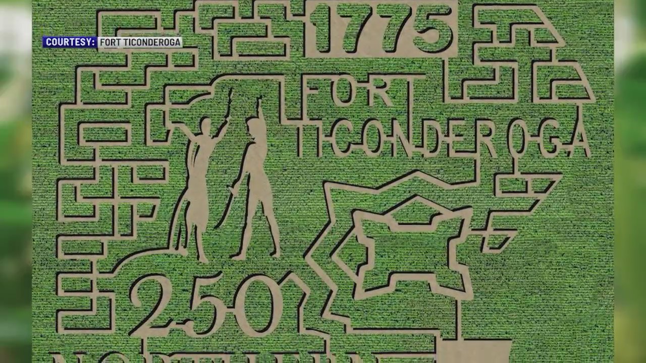 Off the Beaten Path: America’s 250th Corn Maze at Fort Ticonderoga ...