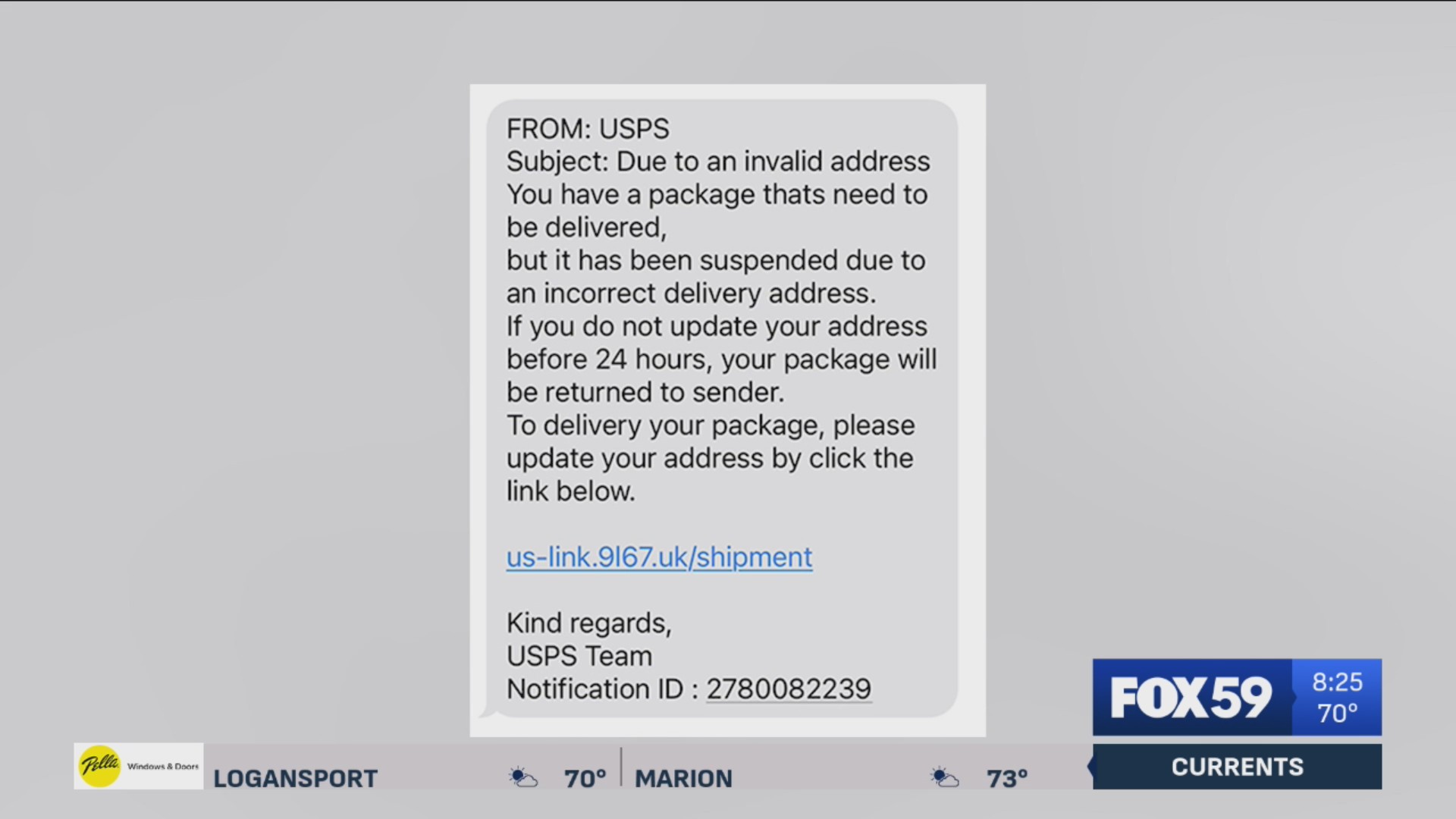 Don’t fall for fake USPS text messages – Fox 59