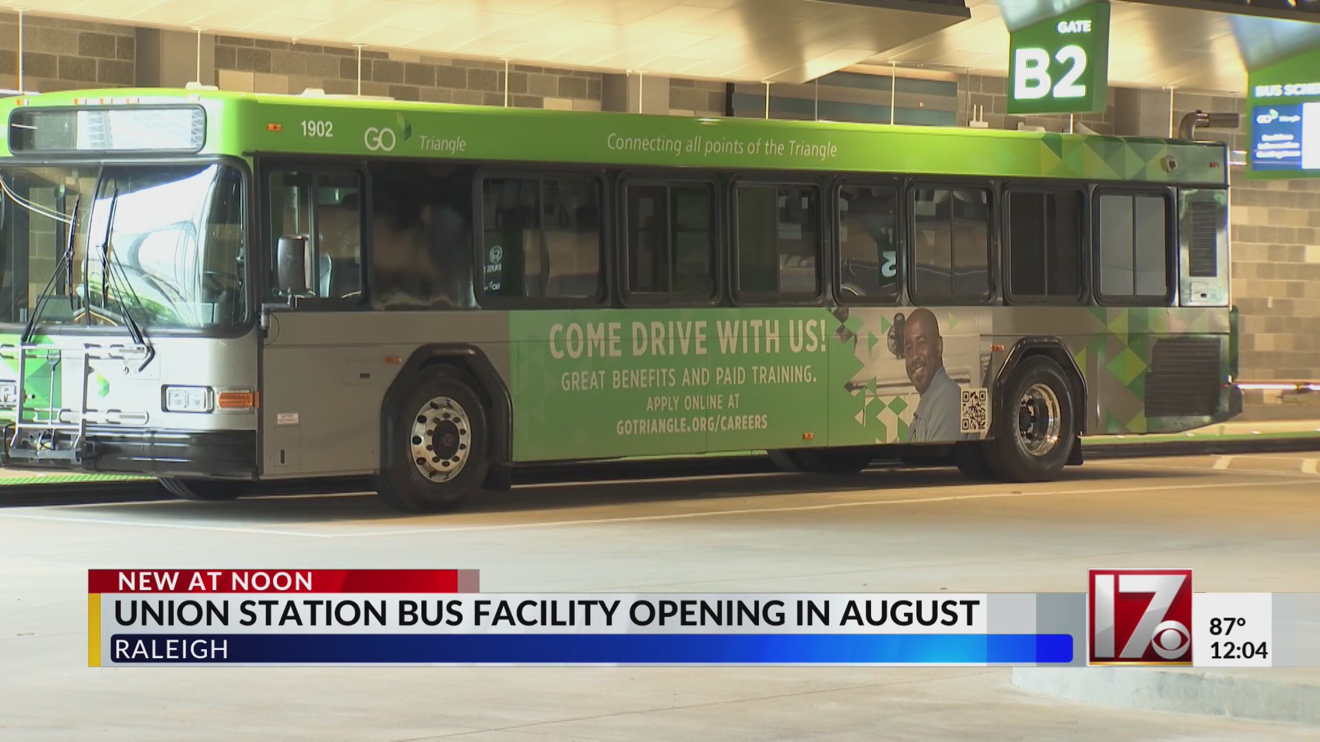 New downtown Raleigh bus station opening soon – CBS17.com