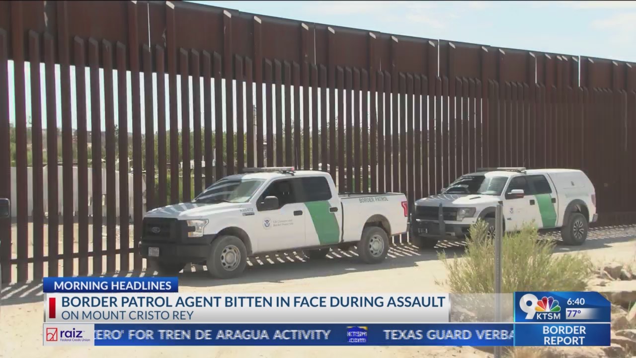 Border Patrol agent bitten in face during assault on Mount Cristo Rey ...