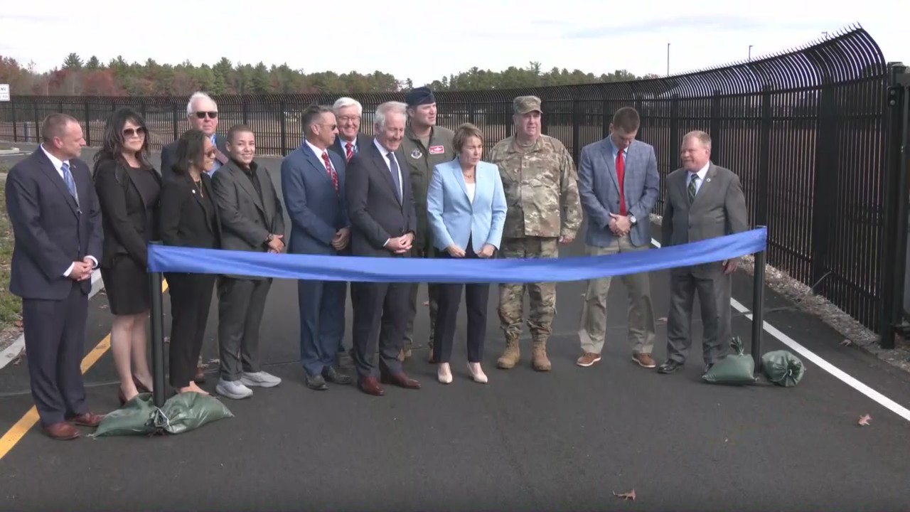 New security gate unveiled at Barnes Air National Guard Base in ...