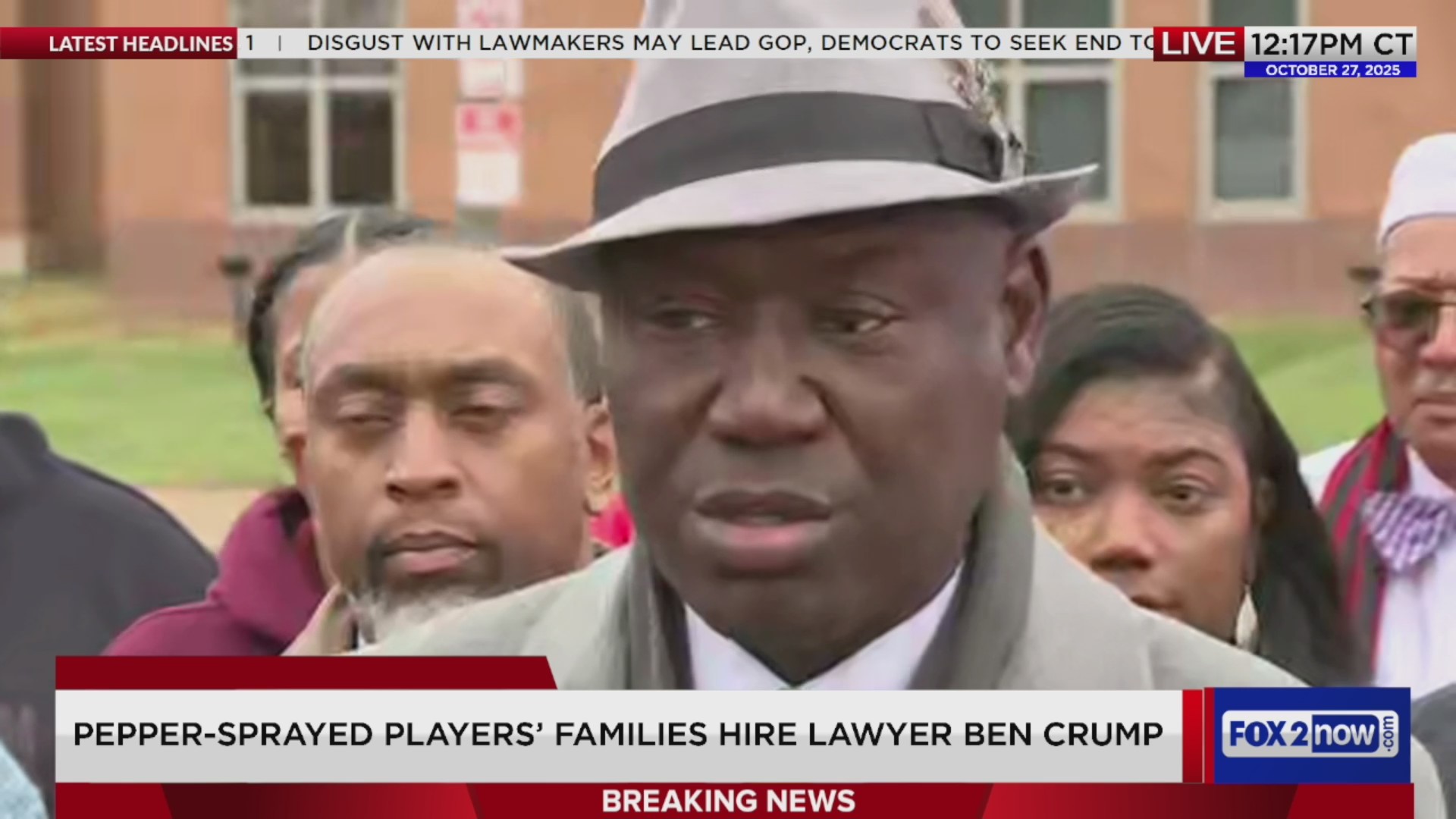 Attorney Benjamin Crump holds press conference on Ohio pepper-spraying ...