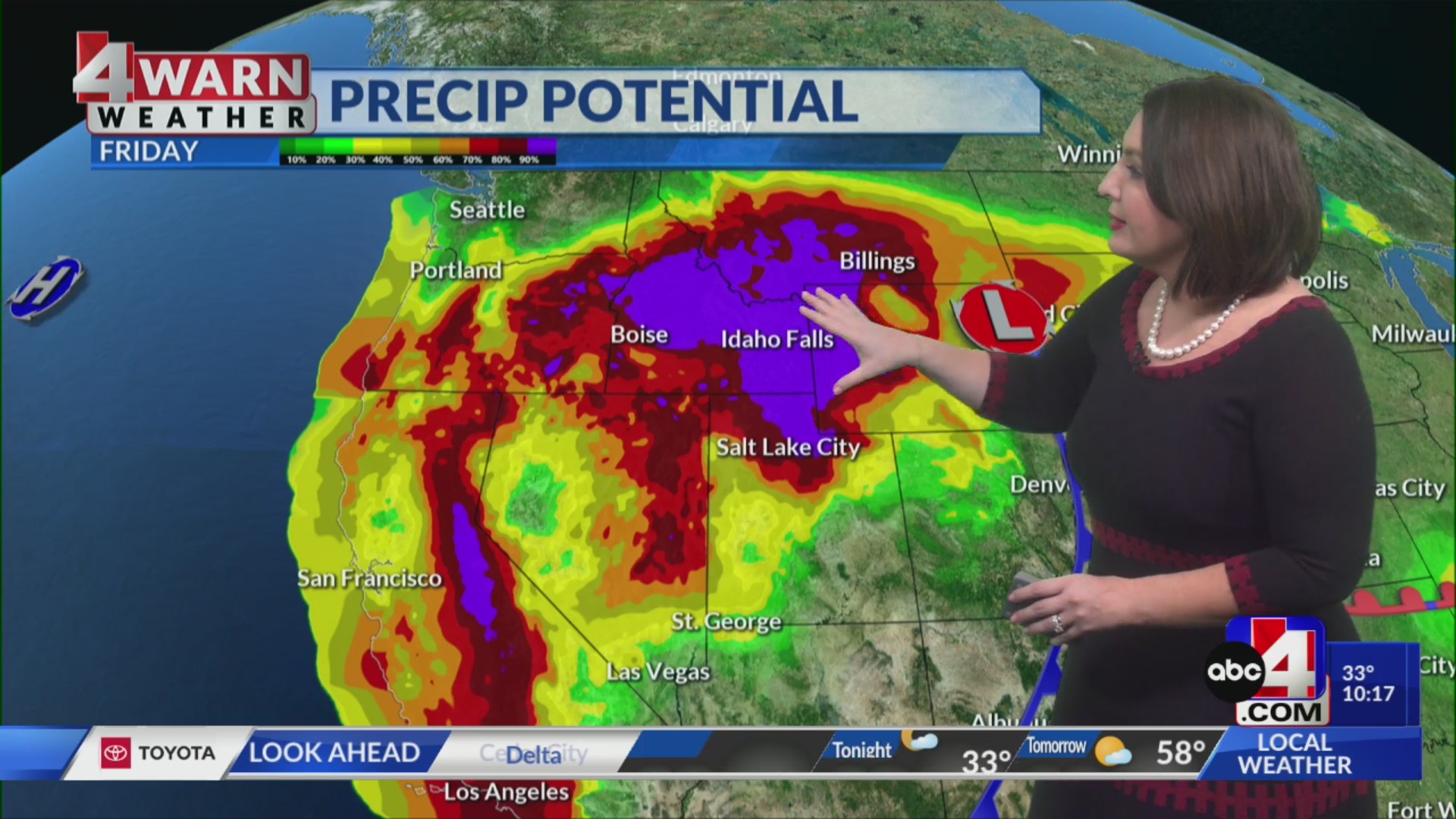 Cold front moving through, lowering temperatures – ABC4 Utah