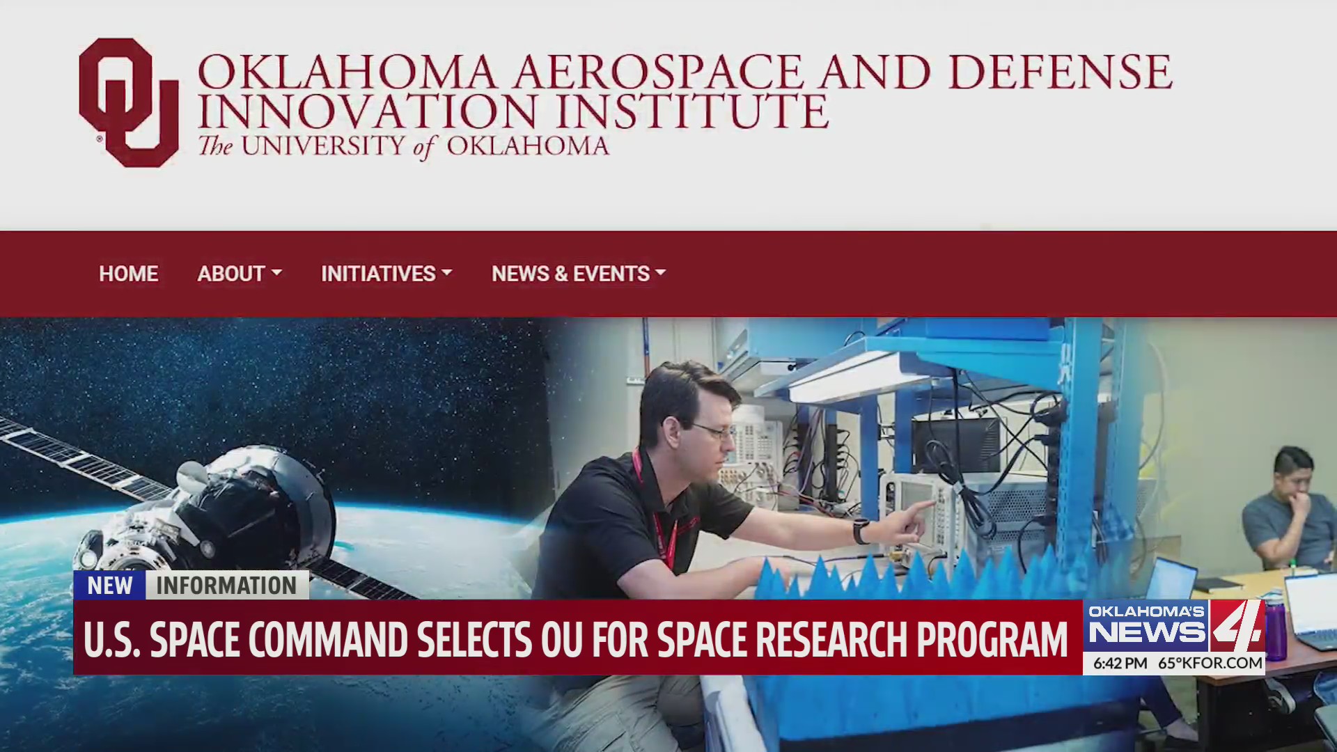 U.S. space command selects ou for space research program – KFOR.com ...