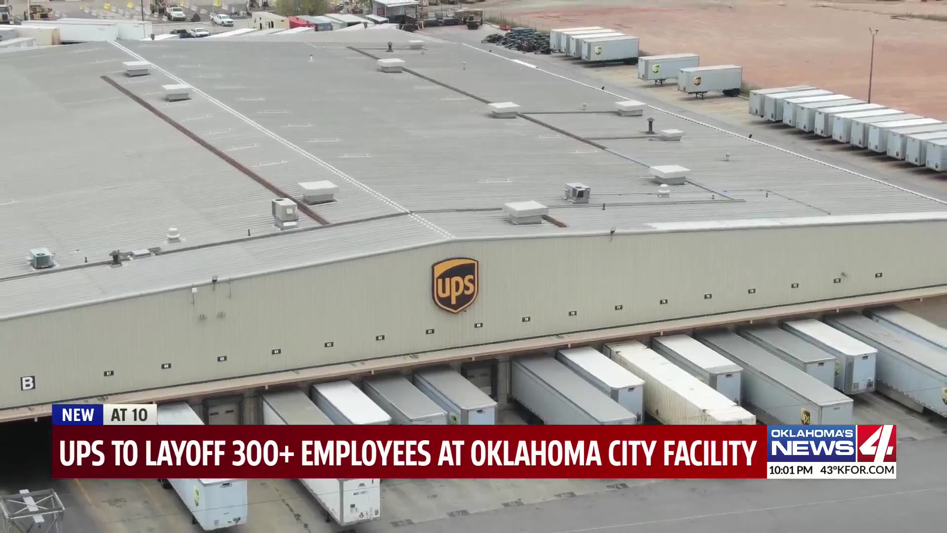 UPS to layoff 300+ employees at Oklahoma City facility – KFOR.com ...