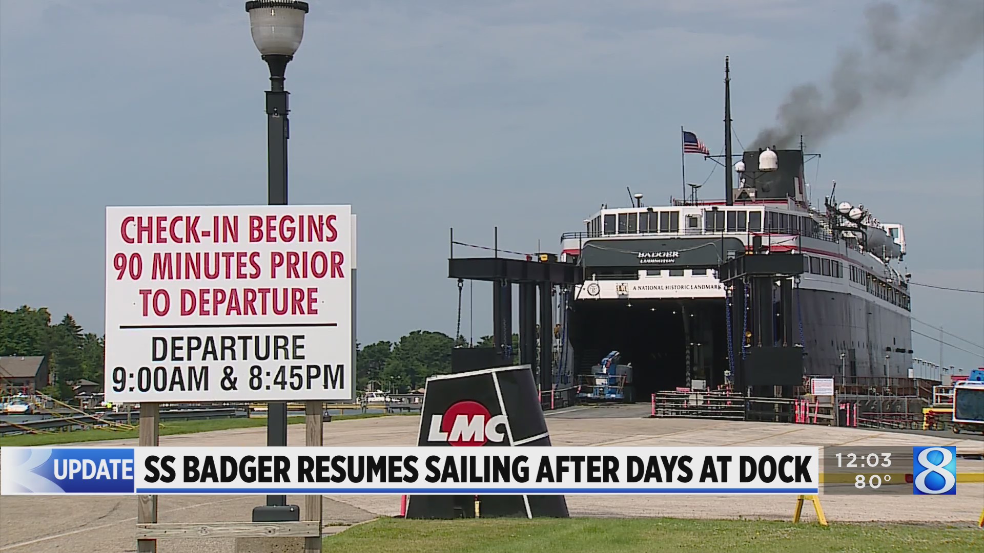 SS Badger resumes sailing after days at dock – WOODTV.com