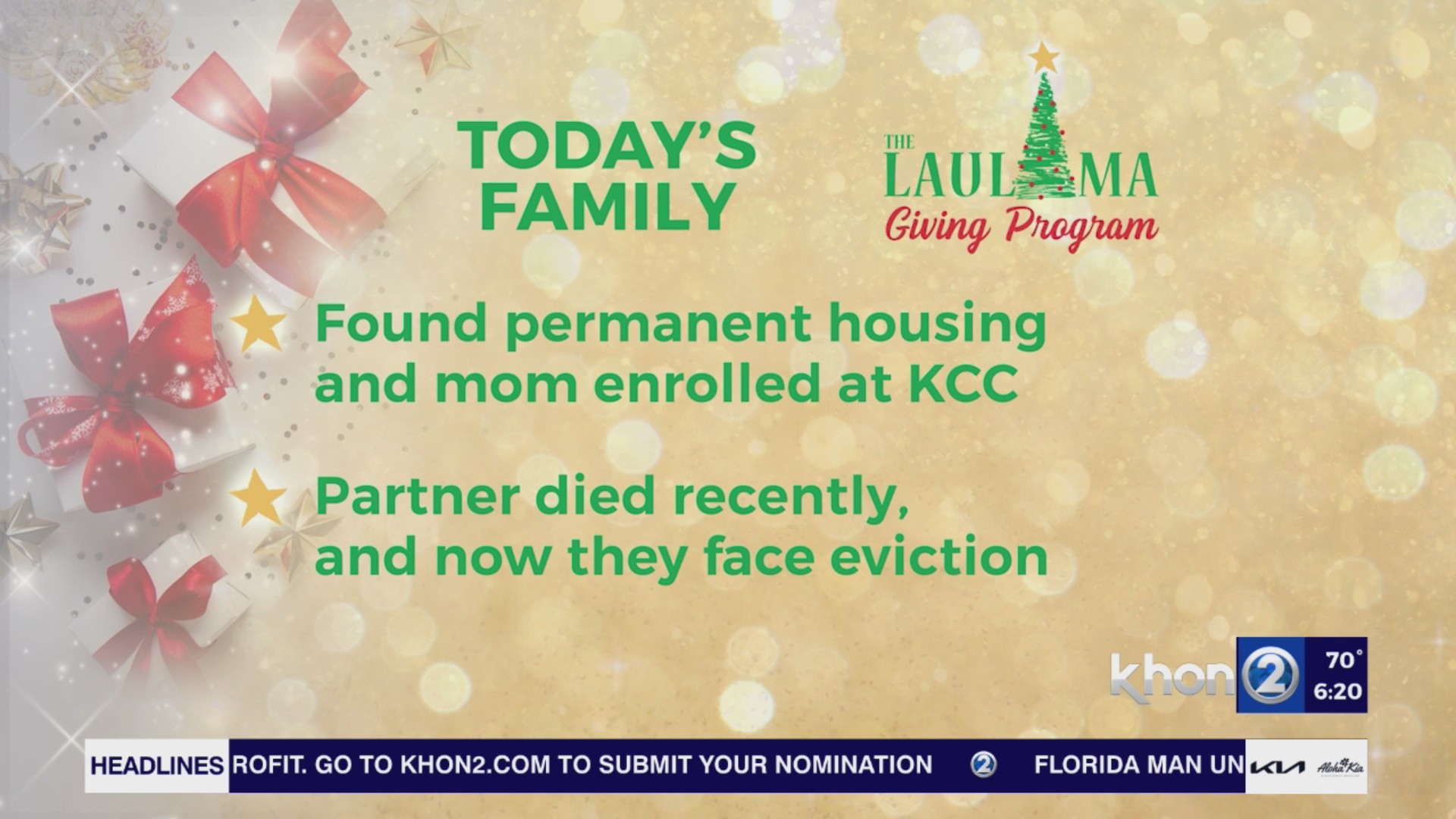 Mom, son in need of laulima after suffering loss – KHON2