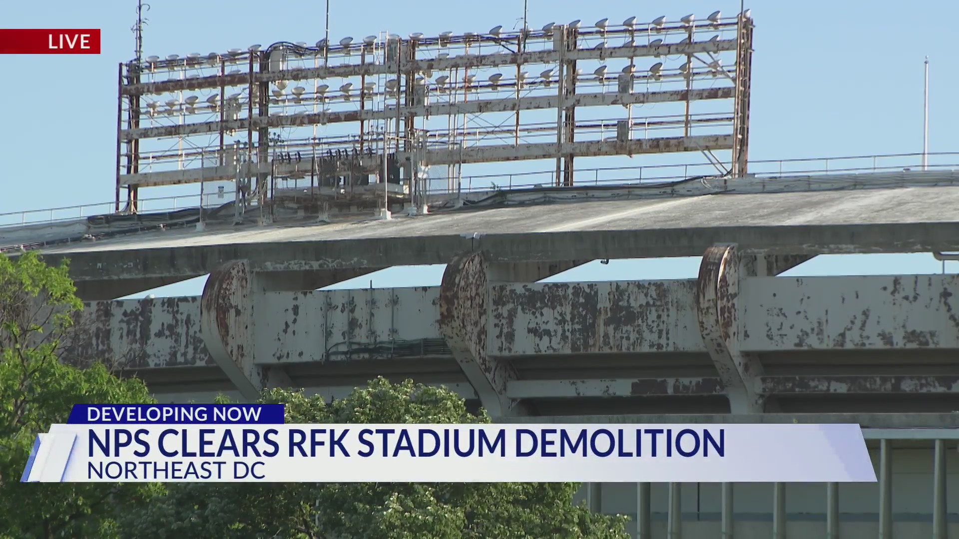 National Park Service: RFK Stadium cleared for demolition – DC News Now ...