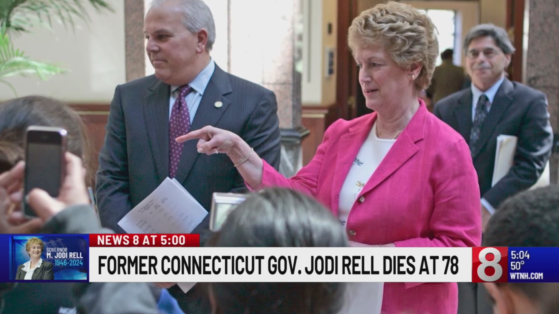 Former lieutenant governor reacts to death of Jodi Rell – WTNH.com