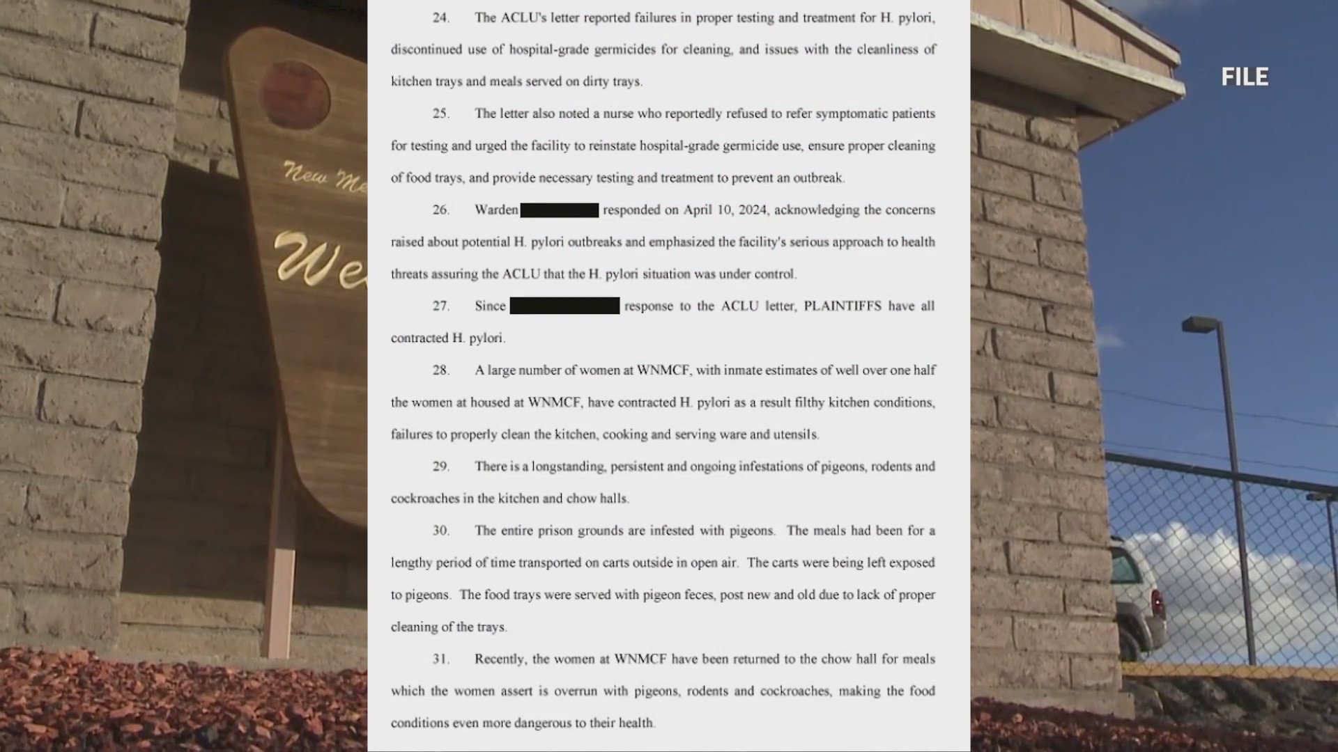 5 inmates sue New Mexico Corrections Department for poor kitchen ...