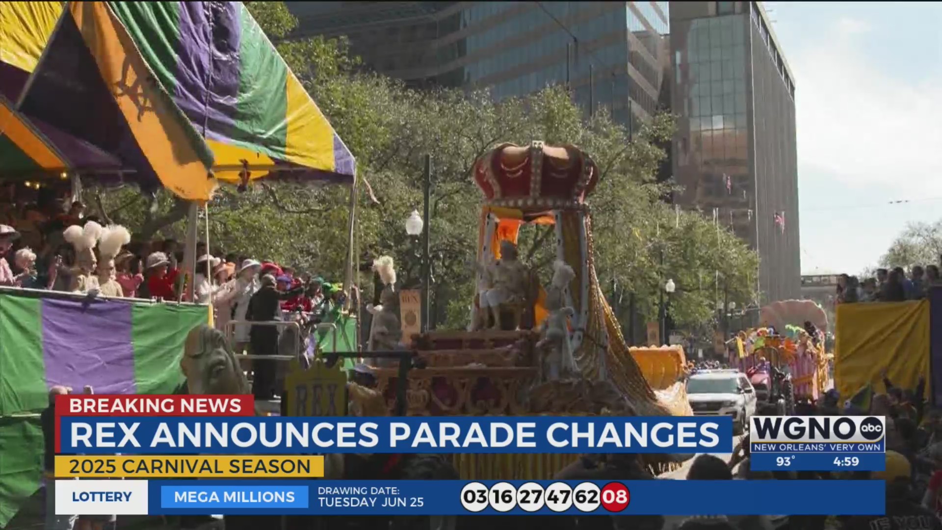 Rex King, Queen of Carnival toast moved to observe full parade – WGNO