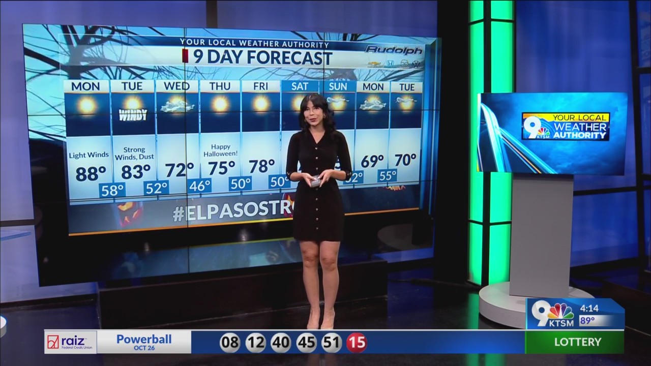 Windy Tuesday, cooler temperatures at last – Your 9-Day Forecast – KTSM ...