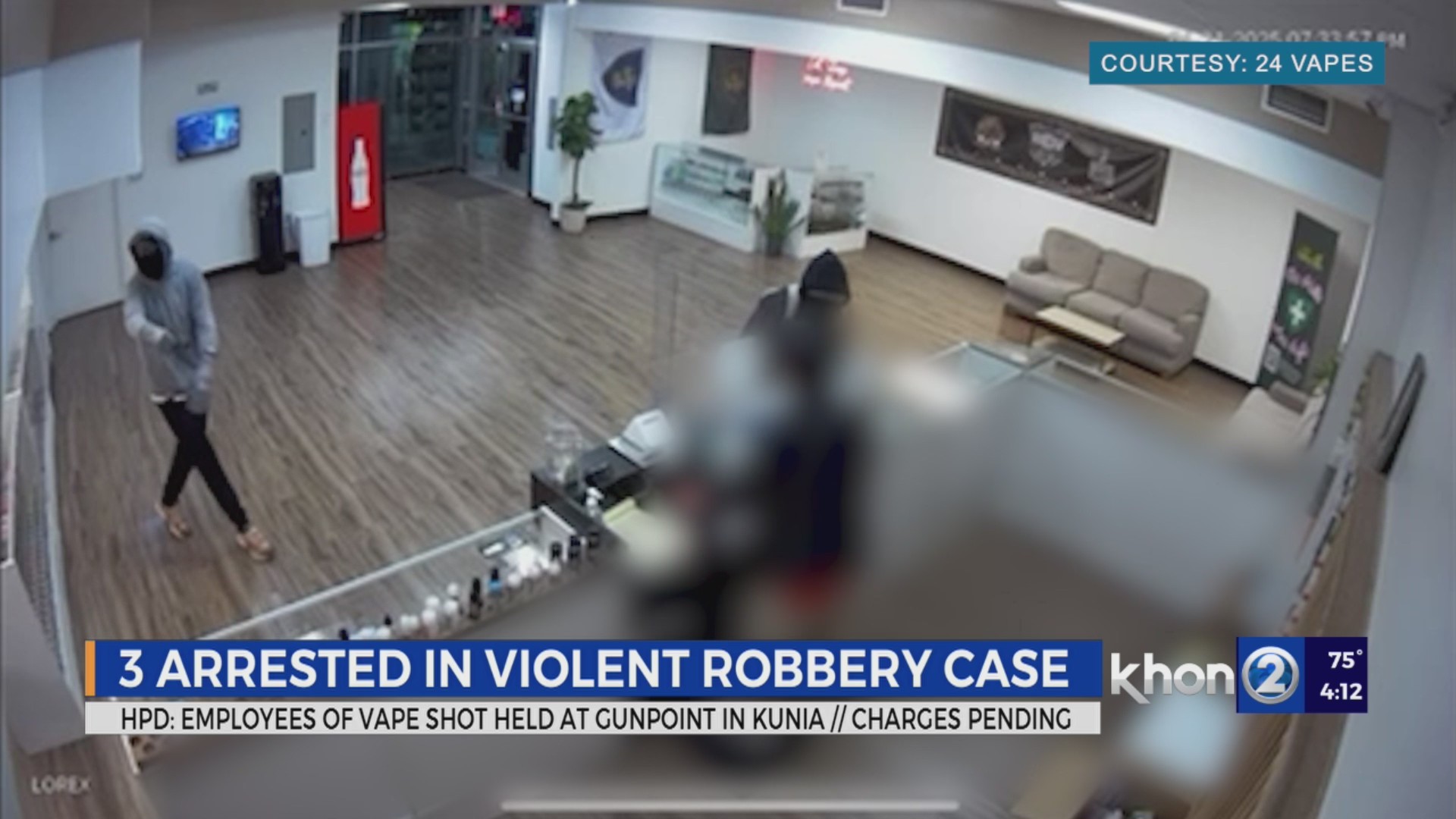 Kunia vape shop robbed at gun point – KHON2