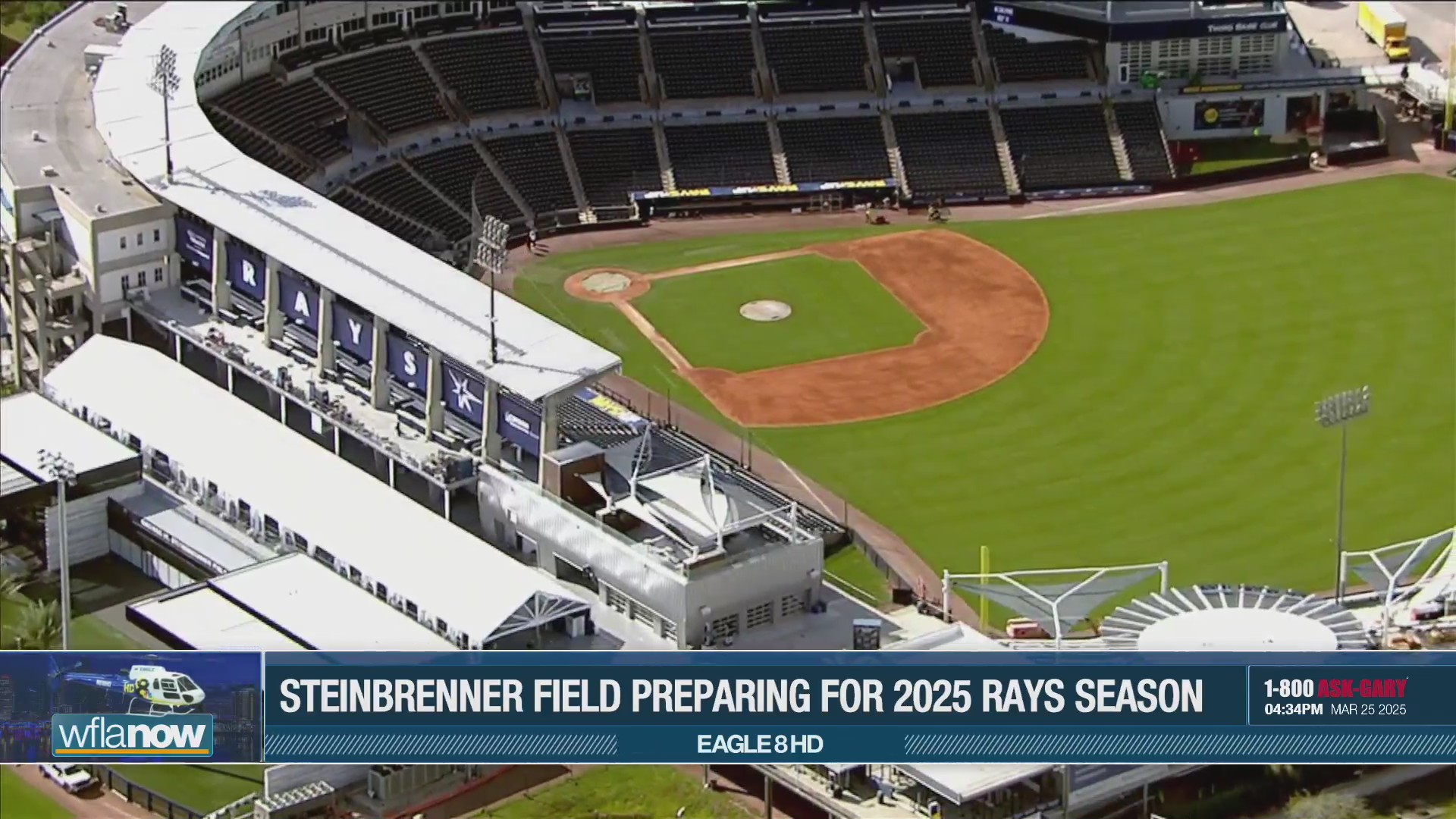 Steinbrenner Field prepares for Rays opening game – WFLA