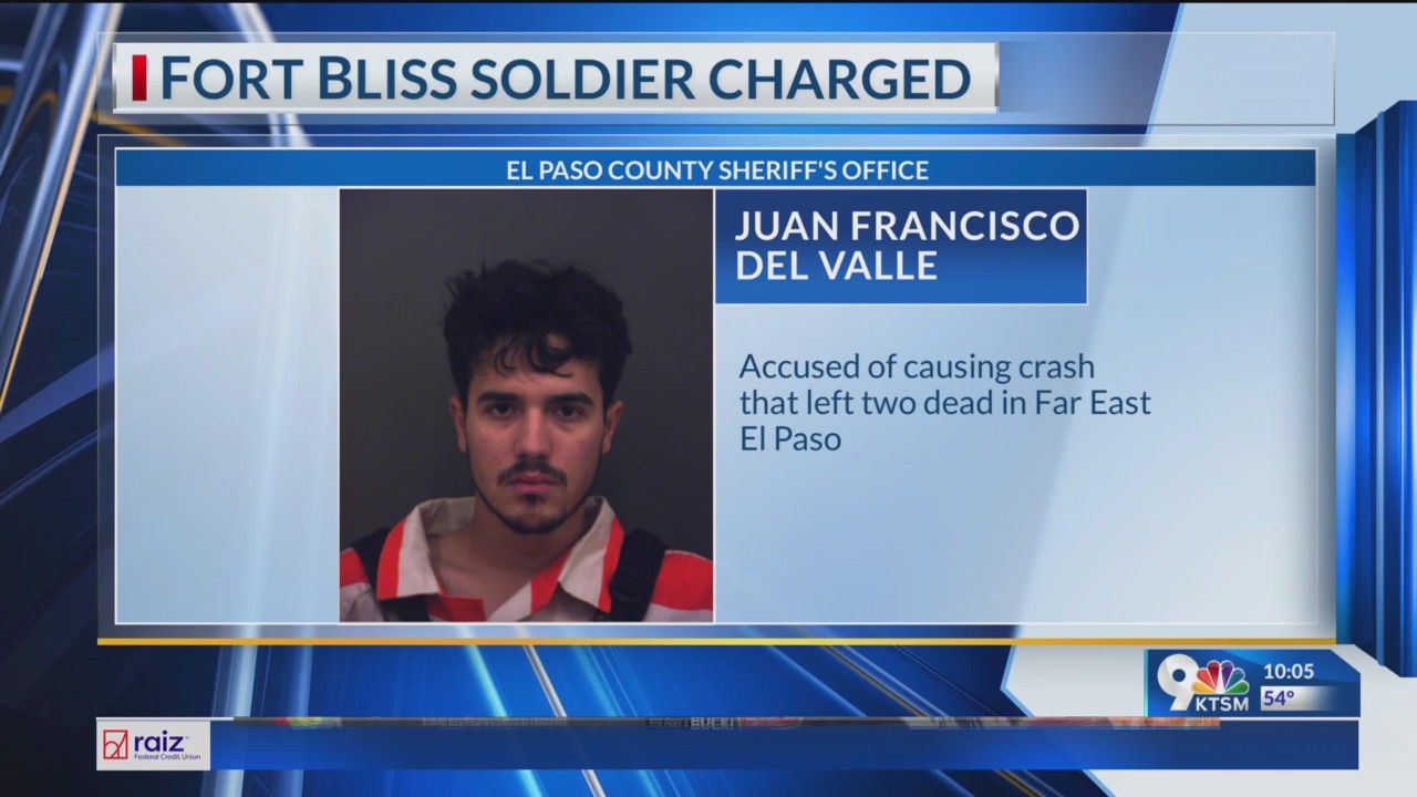 Mugshot released of Fort Bliss soldier accused in double fatal crash ...