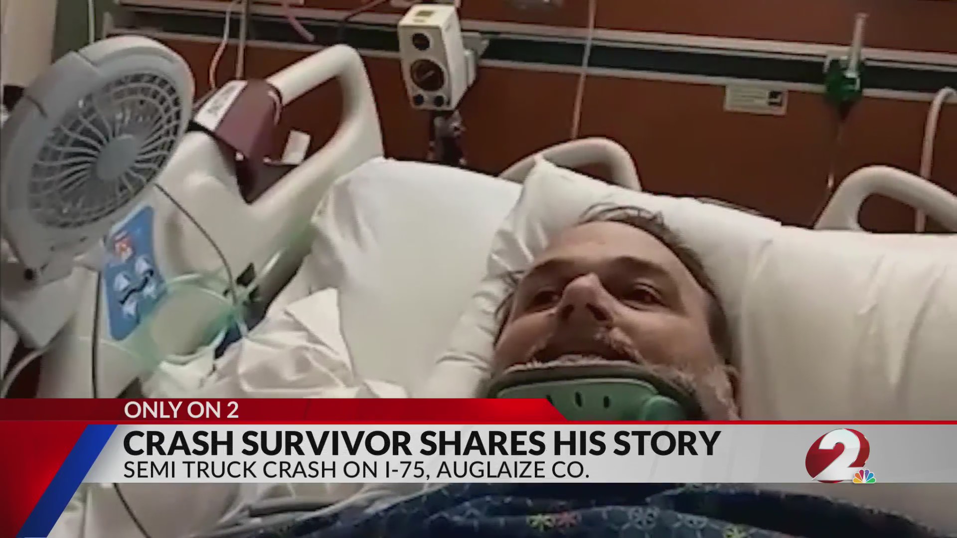 Crash survivor shares story after semi trucks collide on I-75 – WDTN.com