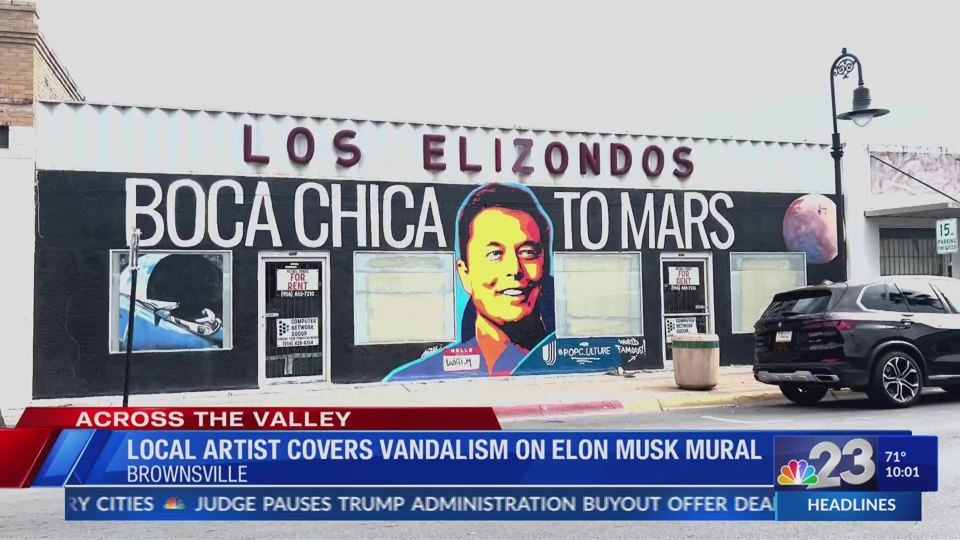 Artist responds to vandalism on Elon Musk mural – BorderReport