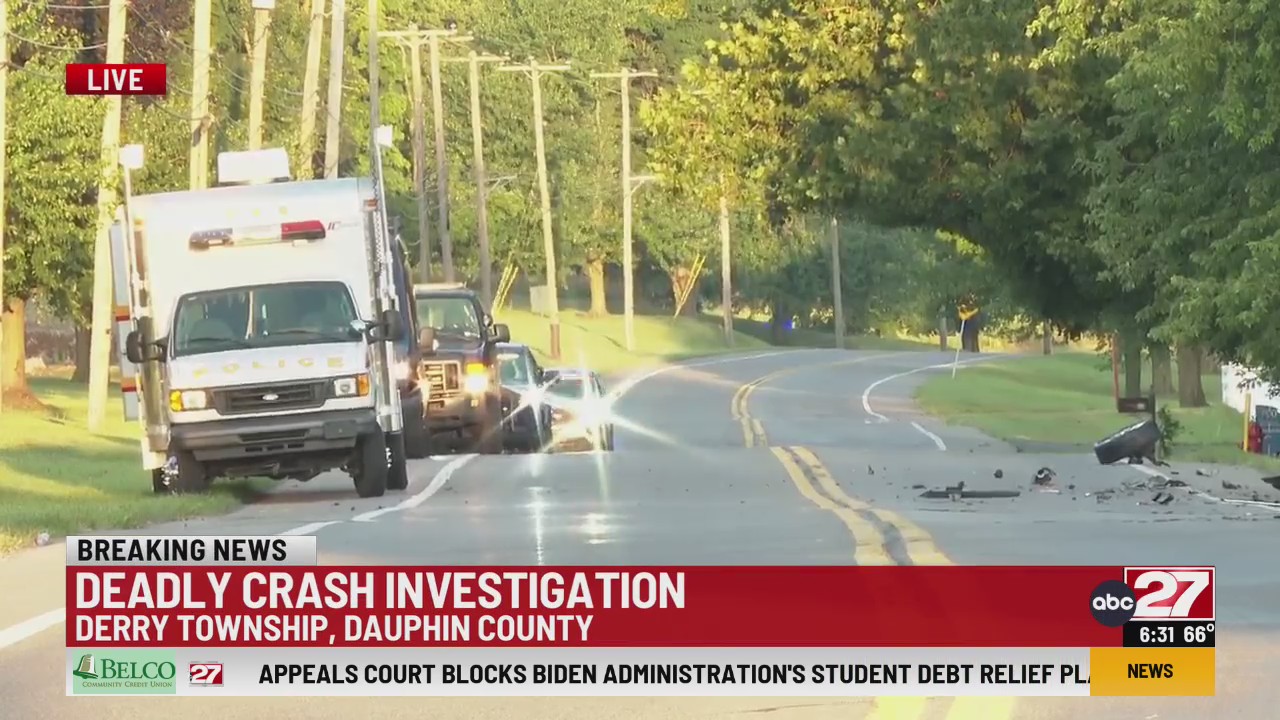 Fatal vehicle crash closes state Route 322 in Hershey – ABC27
