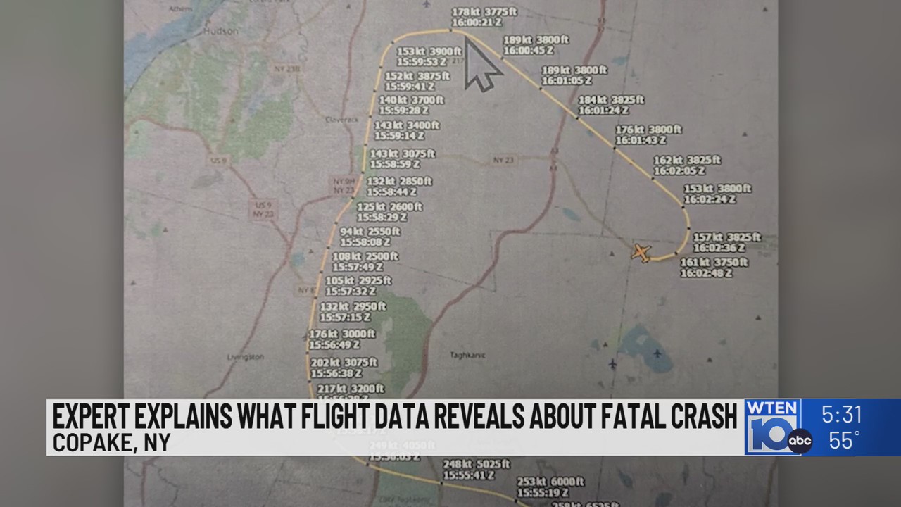 Aviation expert explains data on Copake plane crash – NEWS10 ABC