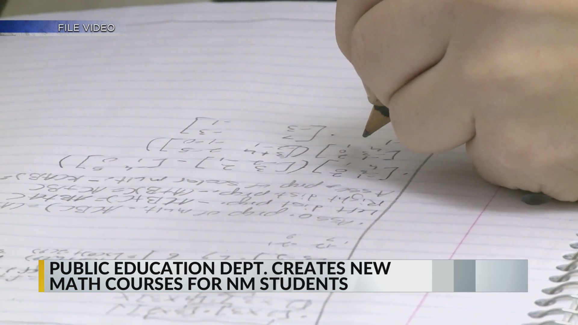 New Mexico PED debuts re-envisioned high school math pathways – KRQE ...