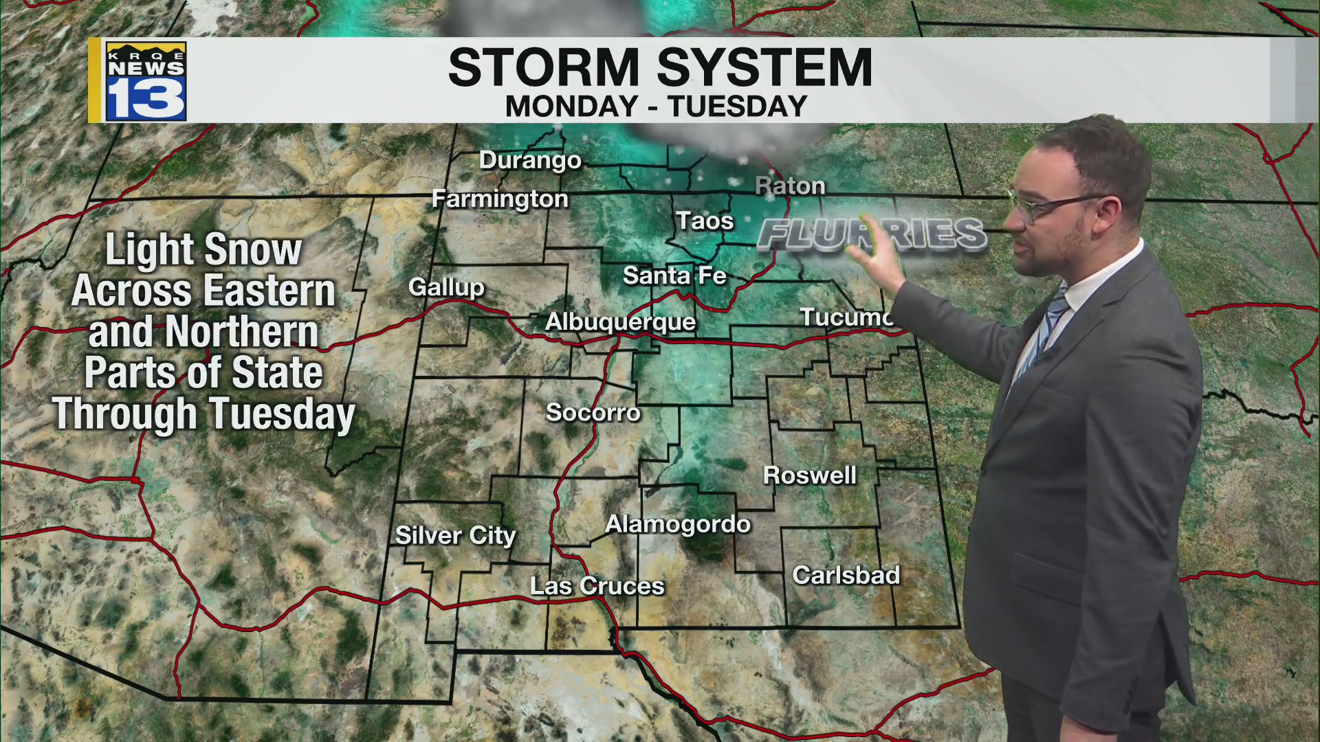 Winds continue as next storm system moves into the state – KRQE NEWS 13 ...