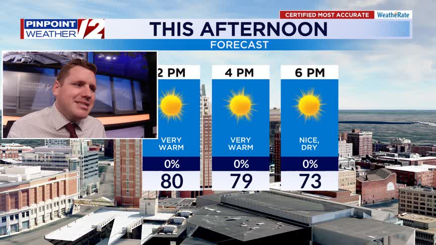 WPRI 12 Weather Now 10/5/25: Summer-like Feel Today With Warm Sunshine ...