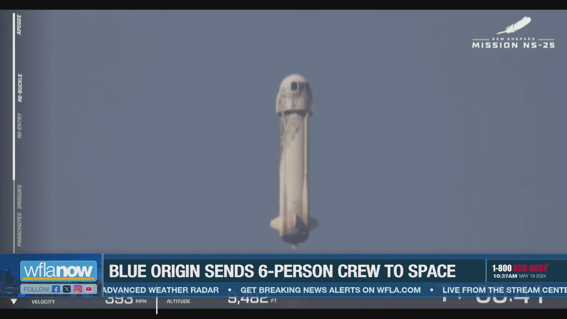 Blue Origin sends 6-person flight into space – WFLA
