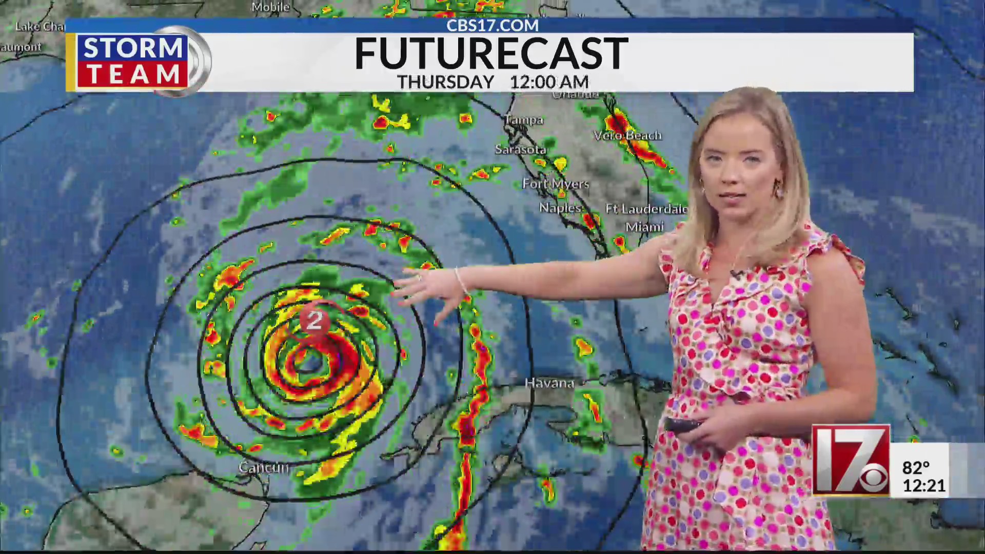Tracking Hurricane Helene as it approaches Gulf Coast – CBS17.com