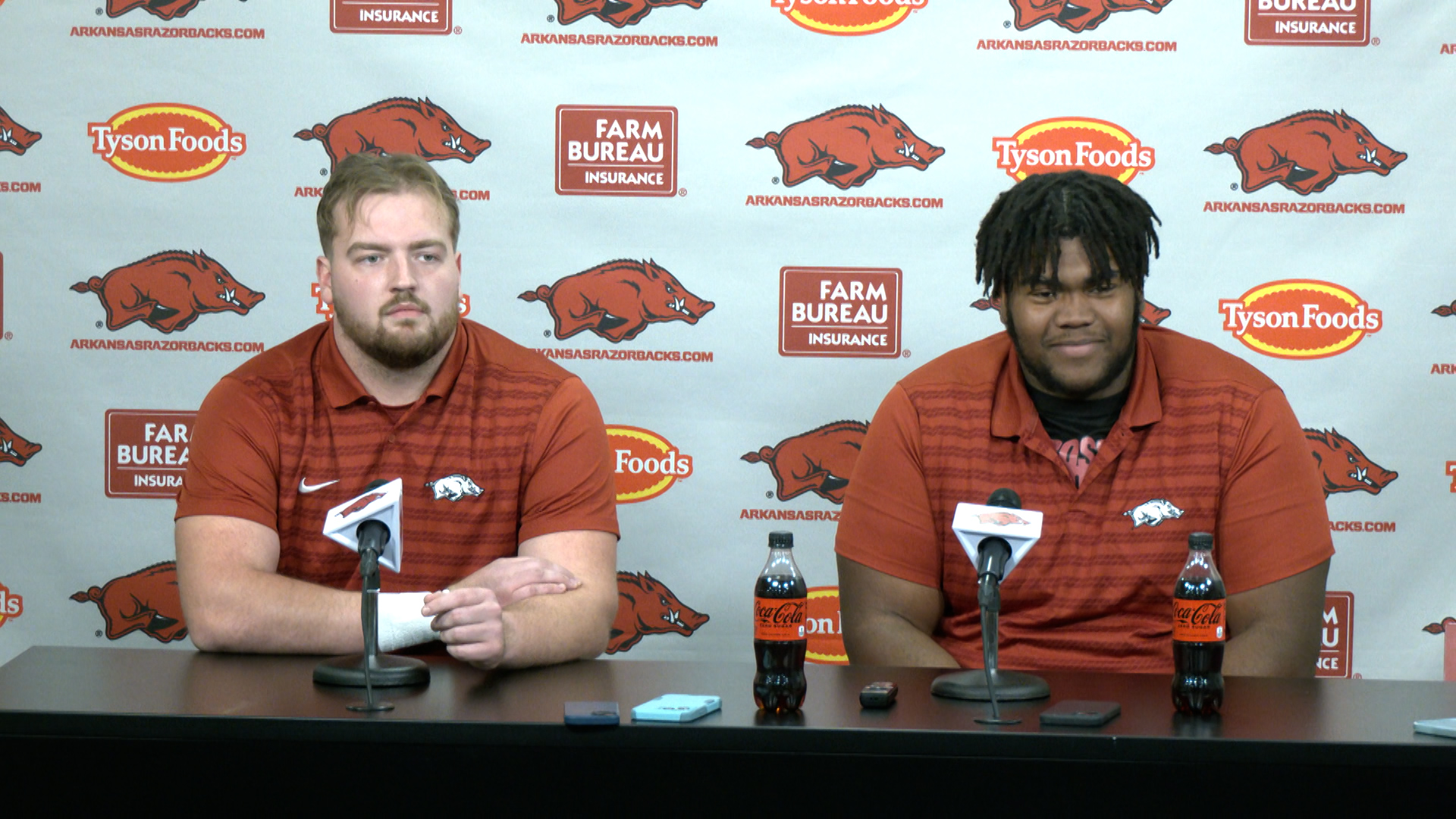 OL Caden Kitler and DL Ian Geffrard give an update on Razorbacks ...