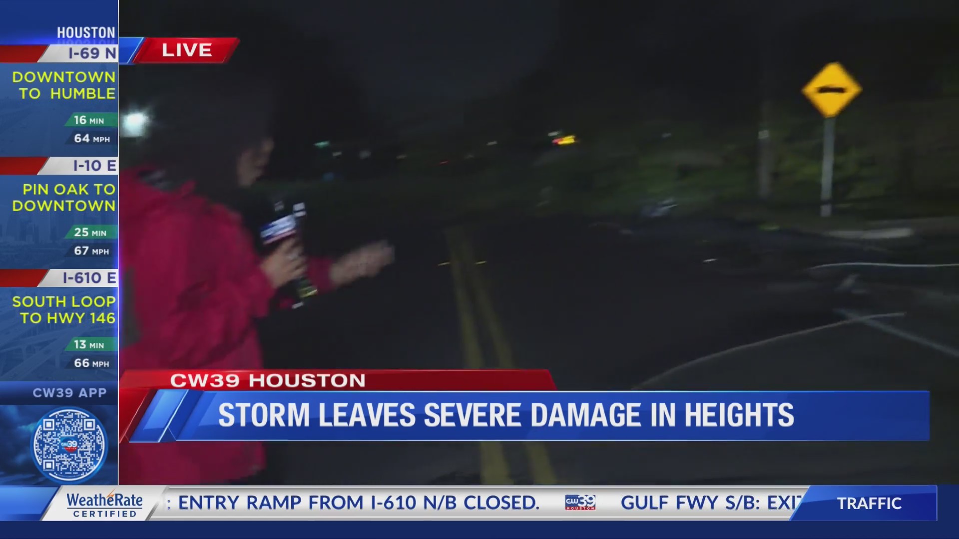 Power lines and major damage in the Heights after severe winds | CW39 ...