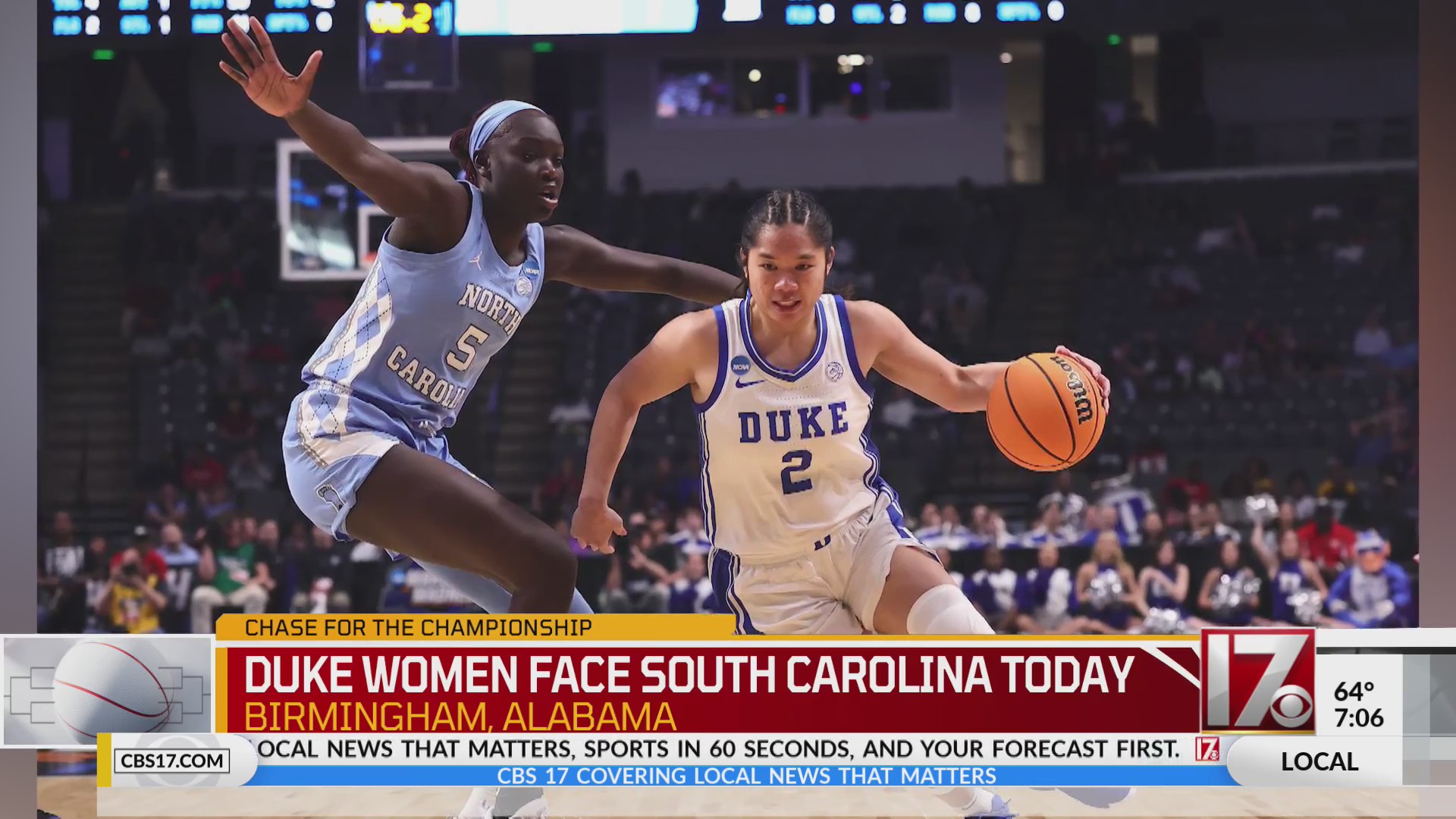Duke to face top-ranked South Carolina in women’s Elite 8 – CBS17.com