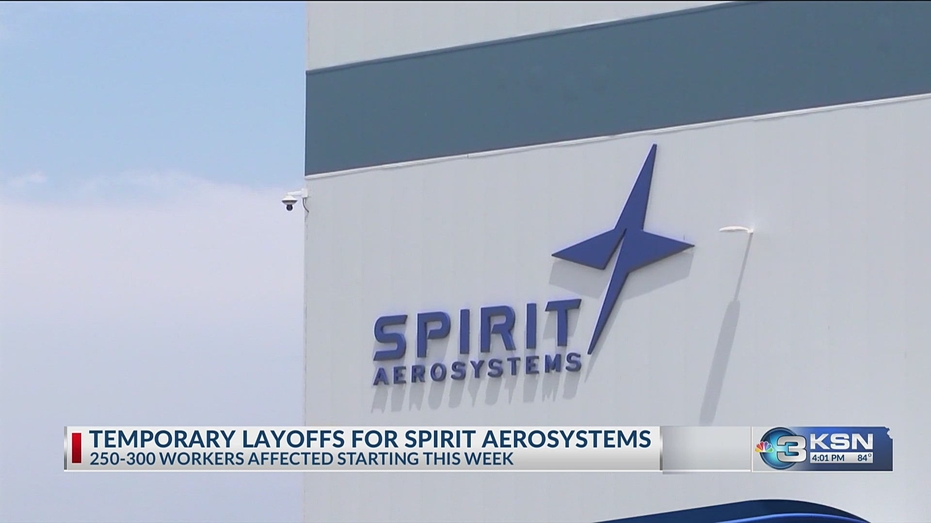 Spirit Aerosystems temporarily laying off 250-300 employees – KSN-TV