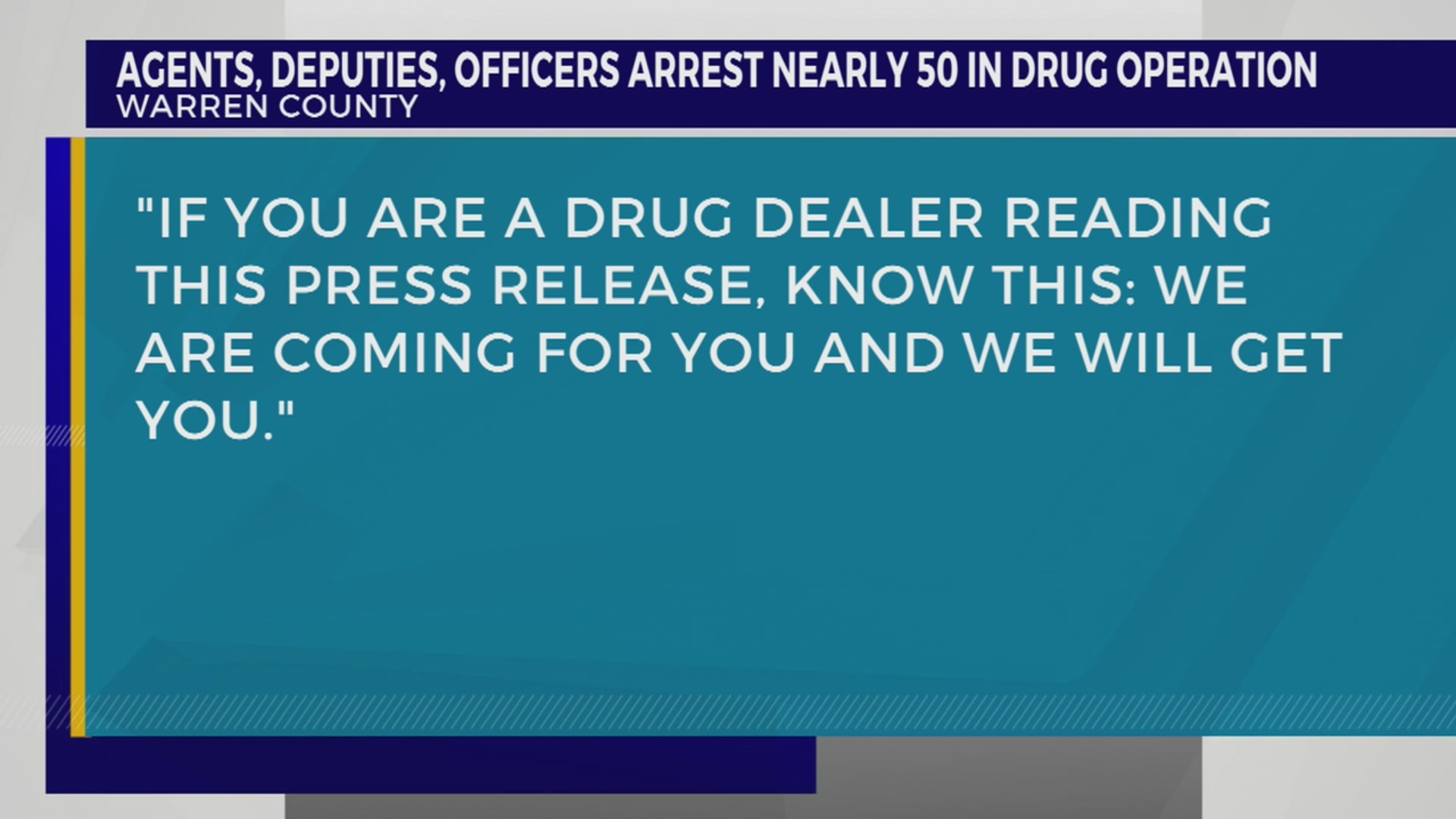 Nearly 50 arrested in Warren County drug operation – WKRN News 2