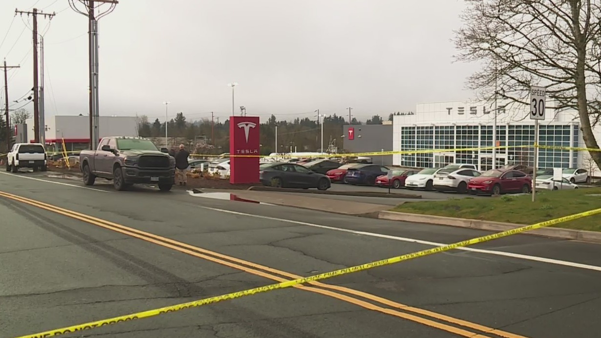 Tigard Tesla dealership shot for second time in a week – KOIN.com